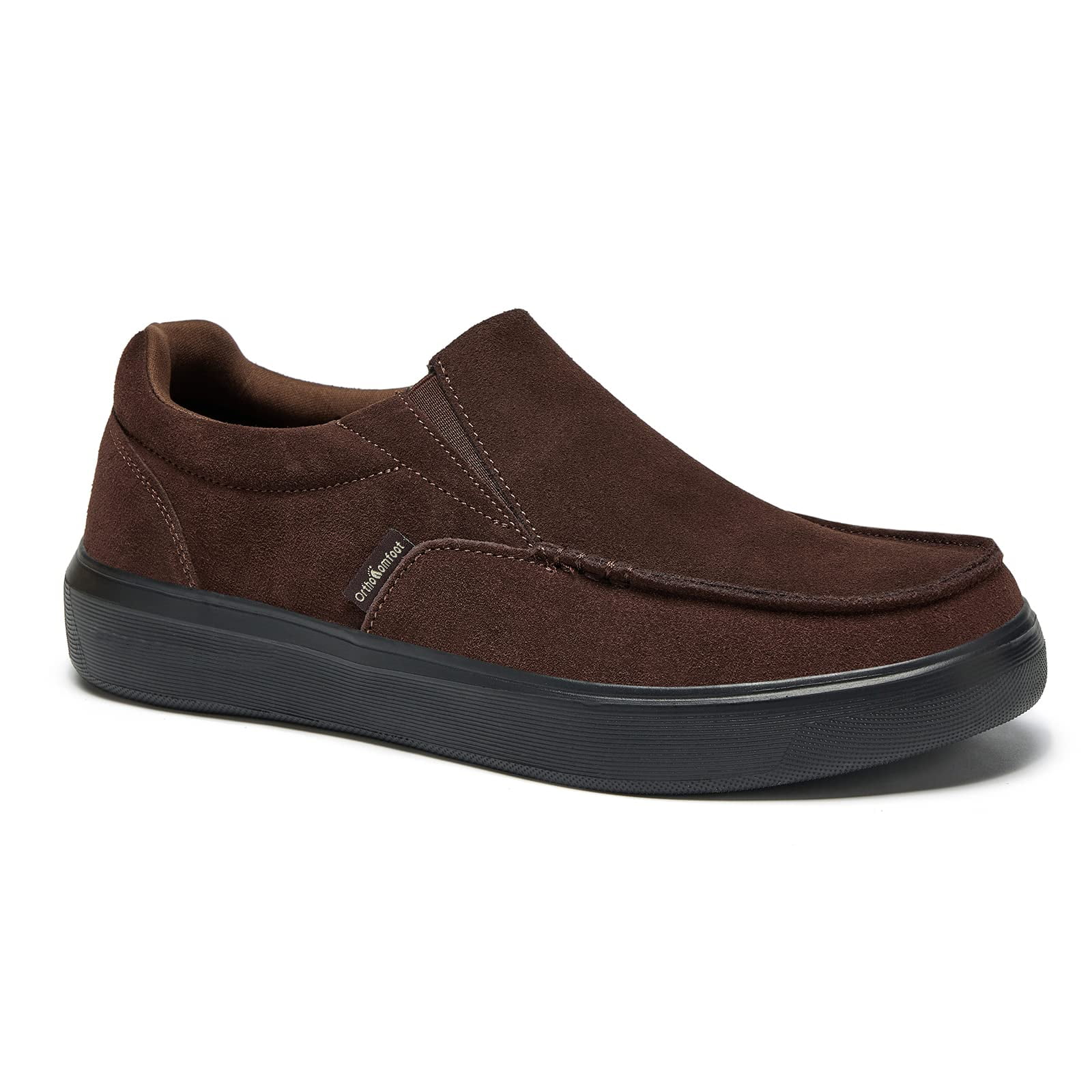 OrthoComfoot Men's Plantar Fasciitis Slip-Ons Sneakers, Arch Support ...