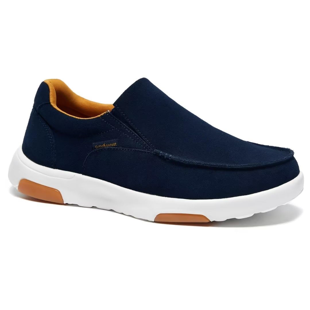 OrthoComfoot Mens Casual Orthopedic Walking Shoes with Arch Support ...