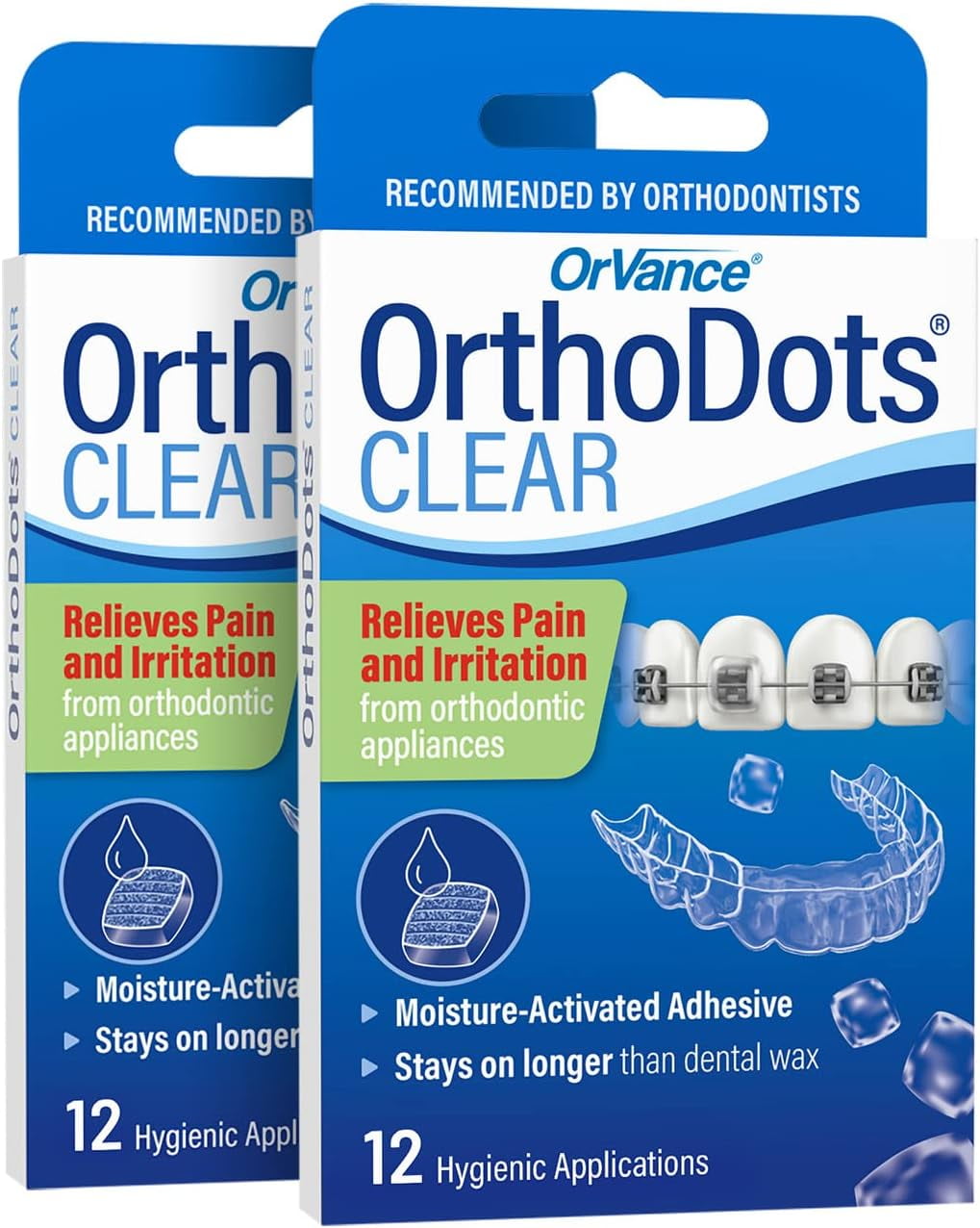 OrthoDots CLEAR – Moisture Activated Braces Wax Alternative for Pain ...
