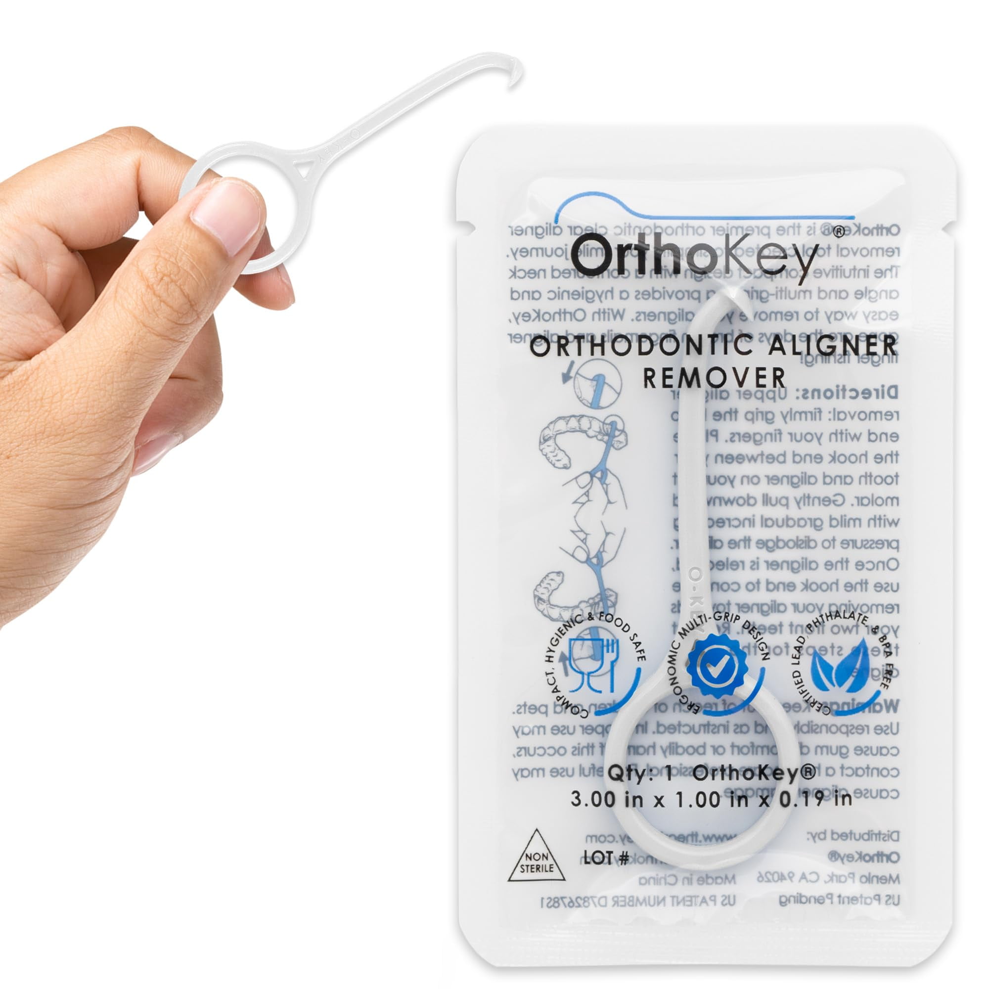 OrthoKey Aligner Remover - Versatile Clear Aligner & Retainer Removal ...