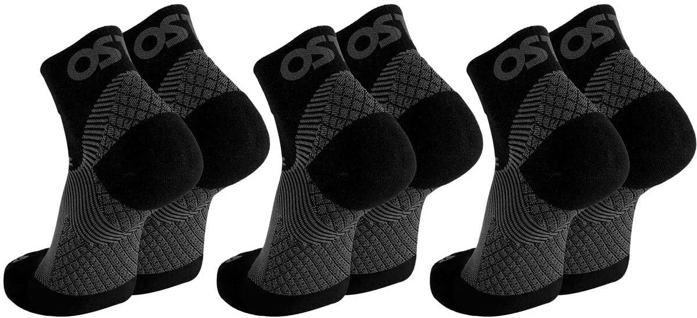 OrthoSleeve FS4 Orthotic Socks/Plantar Fasciitis Socks (Small, Black ...