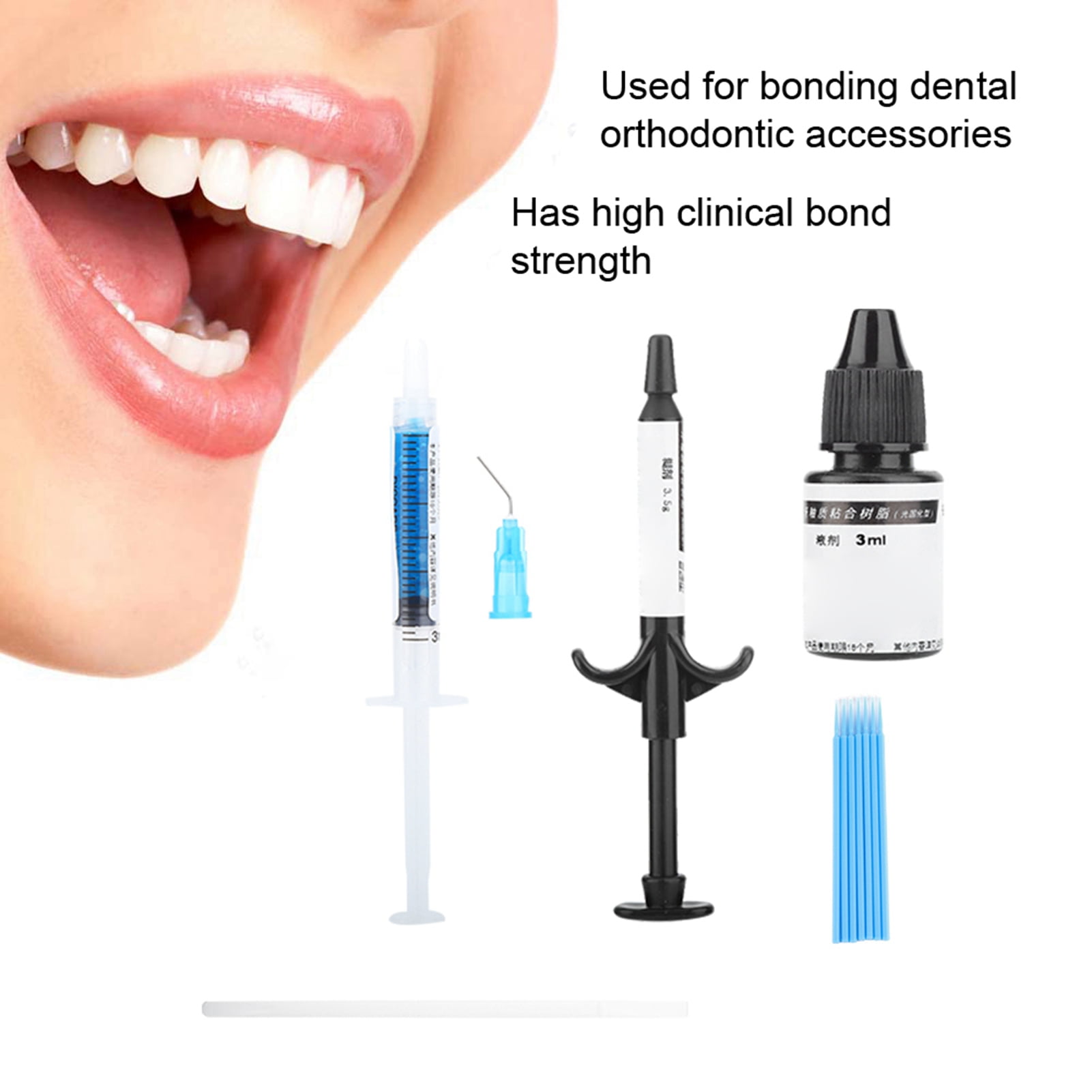 Orthodontic Dental Bonding Kit Adhesive Light Cure Adhesive System Kit ...