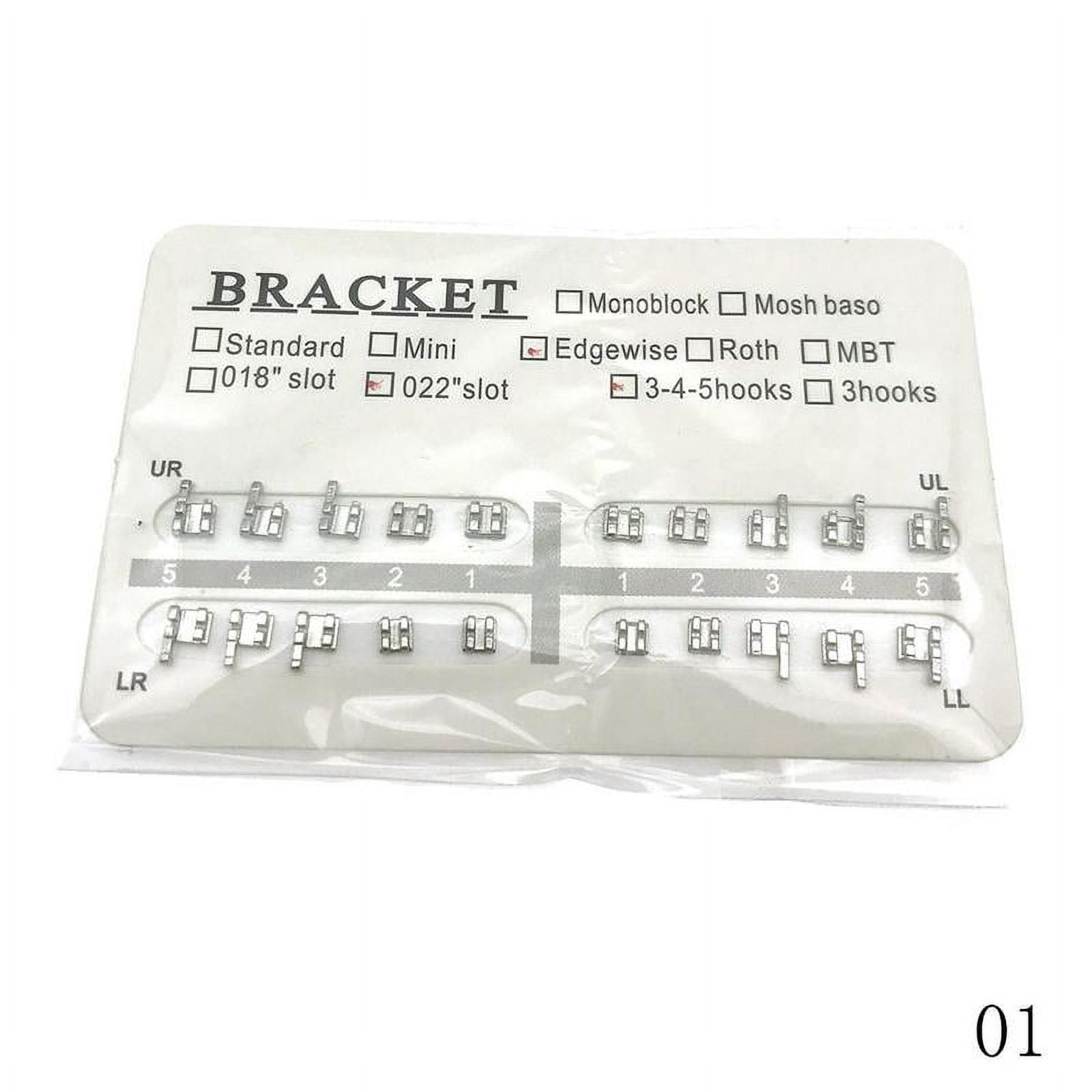 Orthodontic Dental No Hook 022" Slot Edgewise Metal Braces Brackets B ...