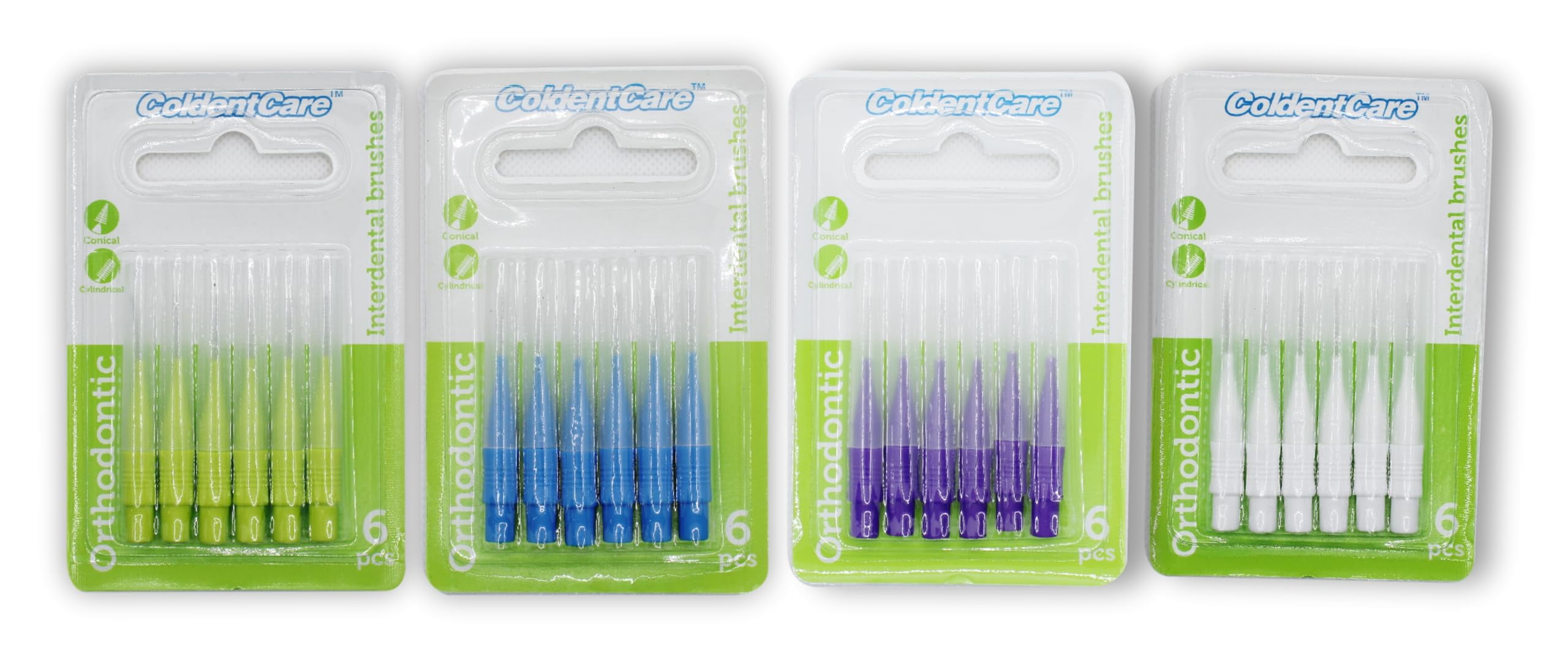 Orthodontic Interdental Toothbrush Dental Brush for Teeth Cleaning 4 ...