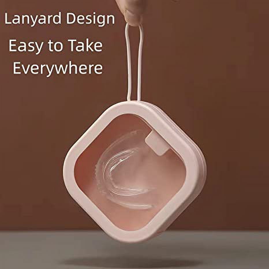 Orthodontic Retainer Case with Push Snap Lock, Cute Clear Orthodontic ...