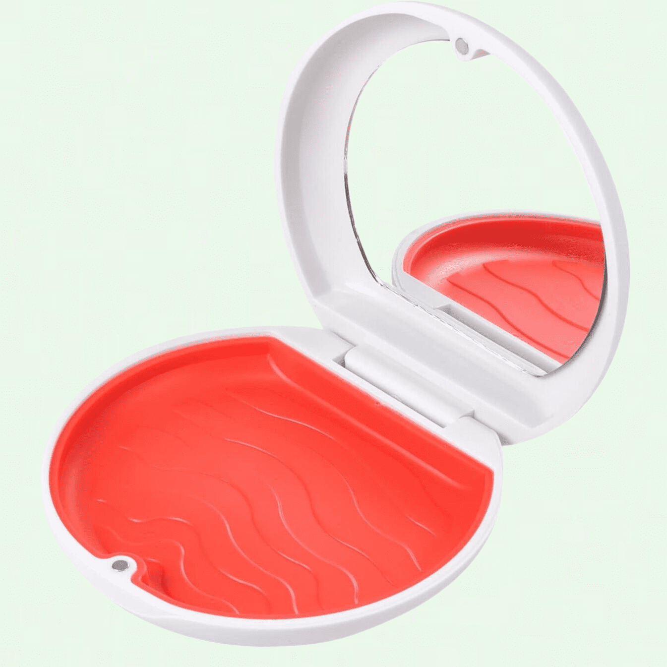 Orthodontic Retainer Case with Mirror, Waterproof Denture Holder Box ...