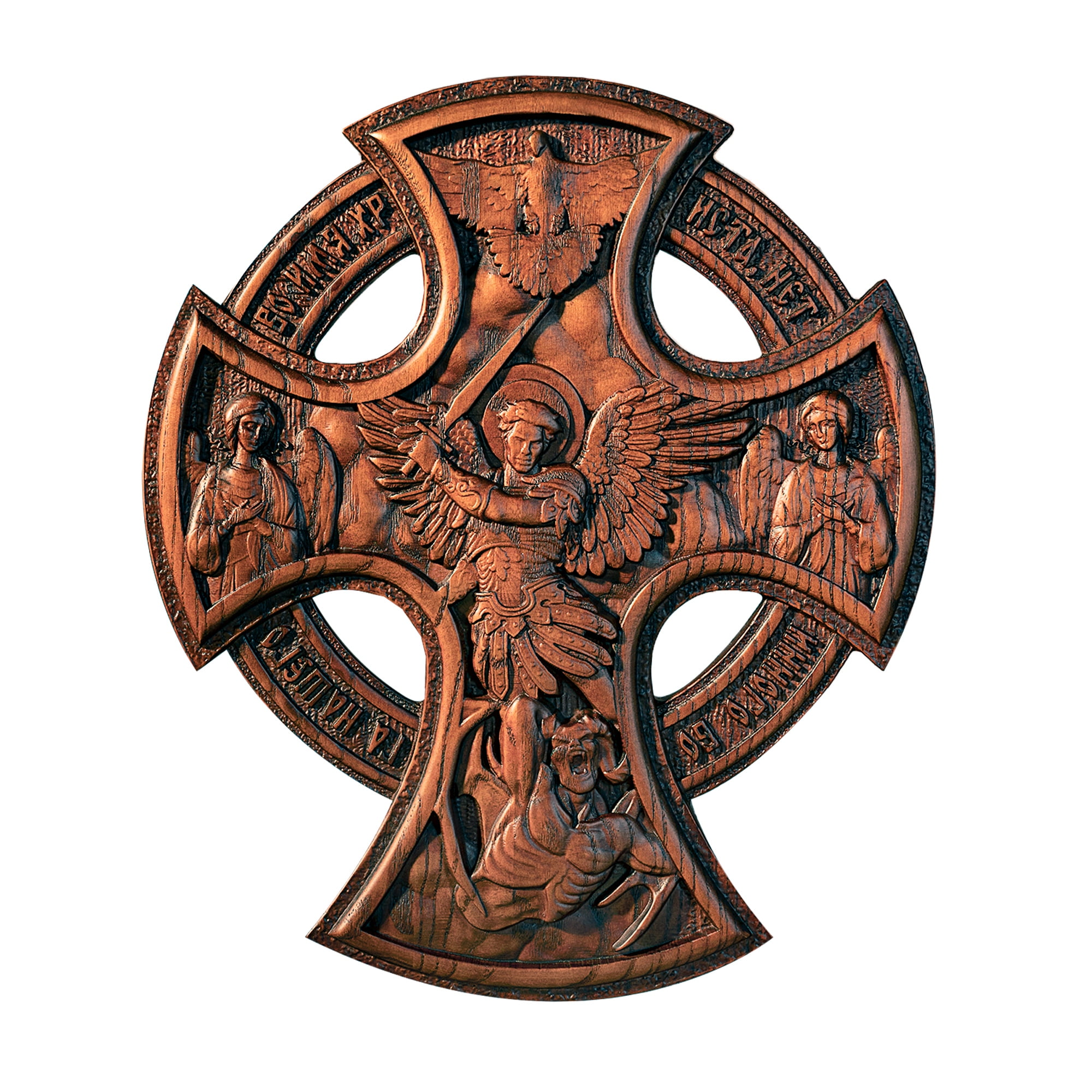 Orthodox Archangel Michael Wood Sculpture-Icon Sculpture-Religious ...