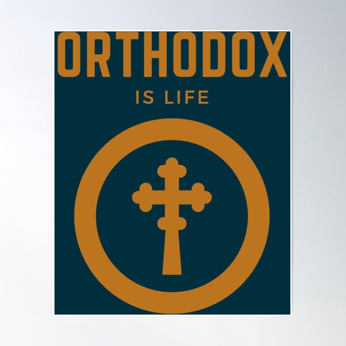 Orthodox Is Life With Orthodox Retro Crosses Orthodox Easter Poster ...