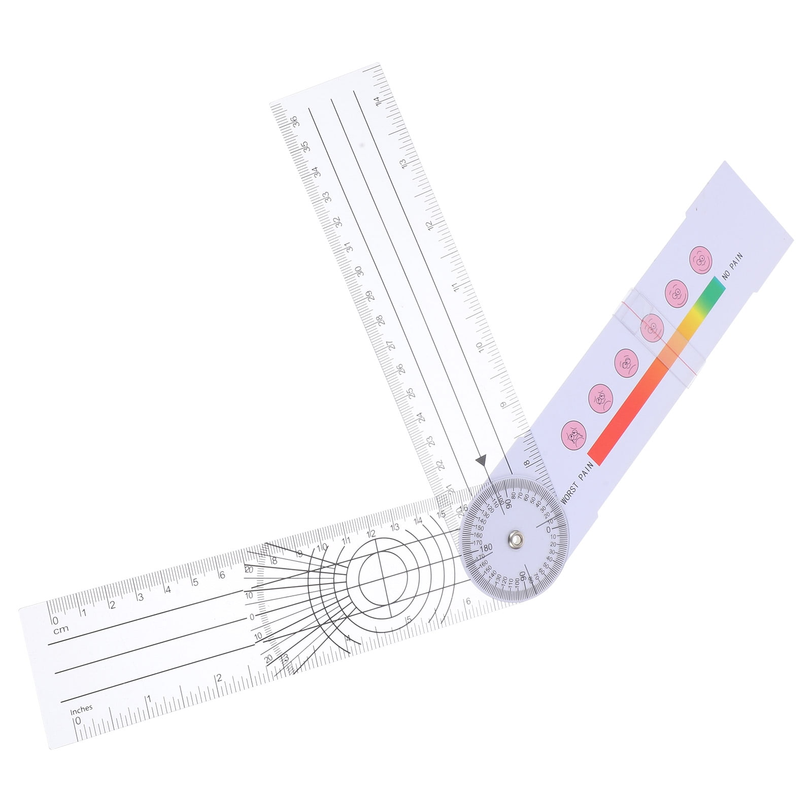 Orthopedic Angle Ruler Tool Goniometer Body Measuring Simple Structure ...