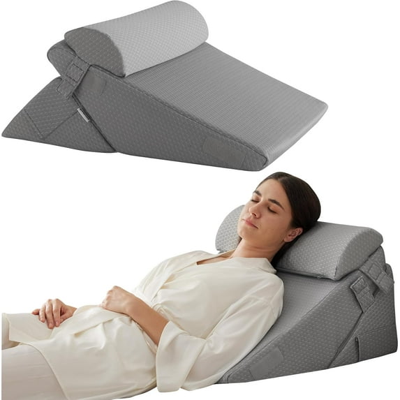 Orthopedic Bed Wedge Pillow Set, Foam Wedge Pillow Post Surgery for ...