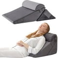 Orthopedic Bed Wedge Pillow Set, Foam Wedge Pillow Post Surgery for ...