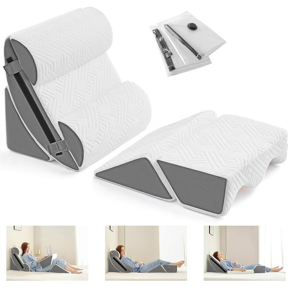 Orthopedic Bed Wedge Pillow Set for Sleeping, Post Surgery Foam for ...