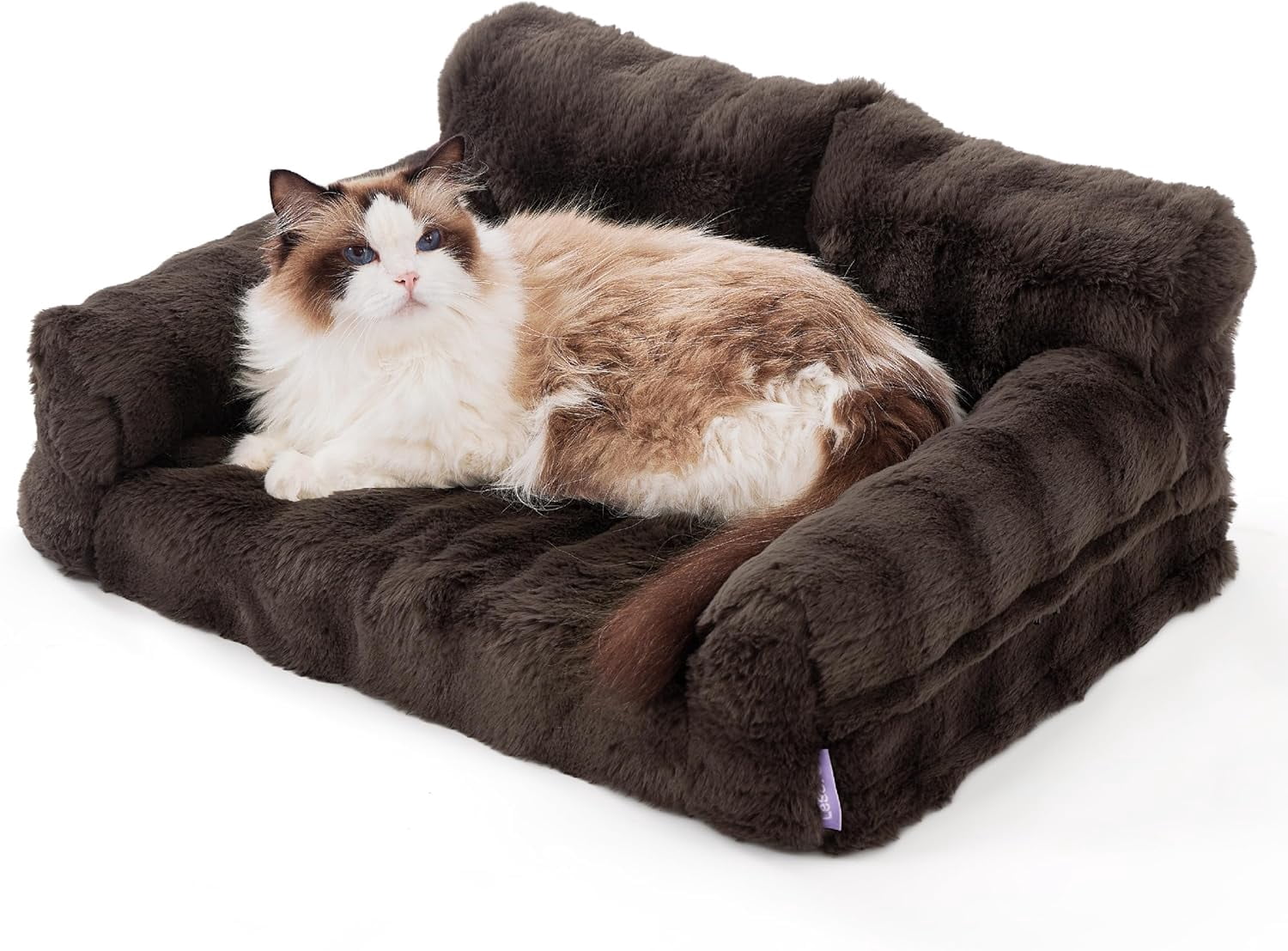 Orthopedic Cat Couch Bed, Cute Waterproof Cat Sofa with Supportive Egg ...
