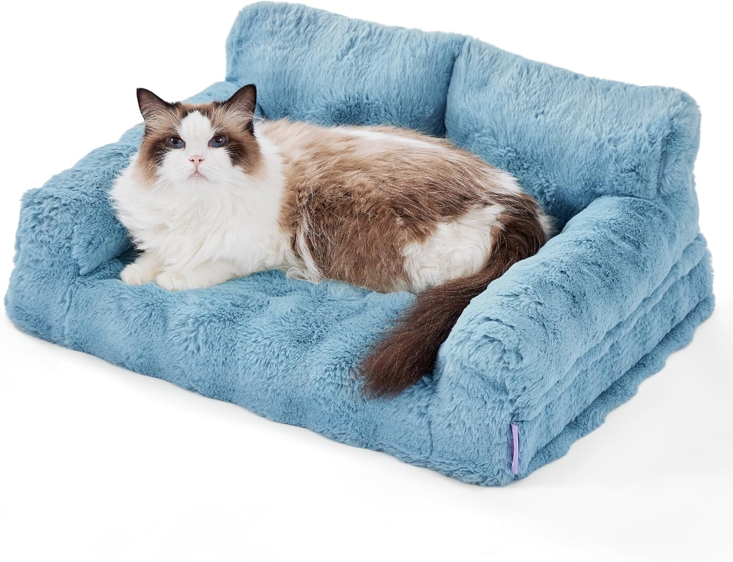 Orthopedic Cat Couch Bed, Cute Waterproof Cat Sofa with Supportive Egg ...