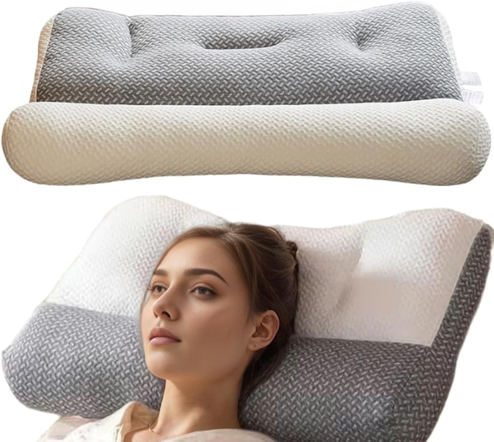 Orthopedic Deep Sleep Pillow - New Sleep Apnea & Ergonomic Pillow for Neck, Shoulder & Side ...