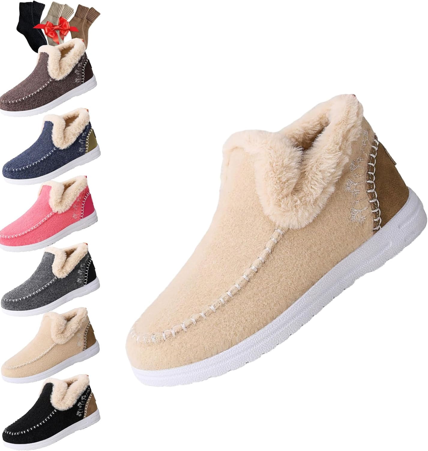 Orthopedic Fleece Slip-On Boots,Cozy Orthopedic Fleece Slip-On Boots ...