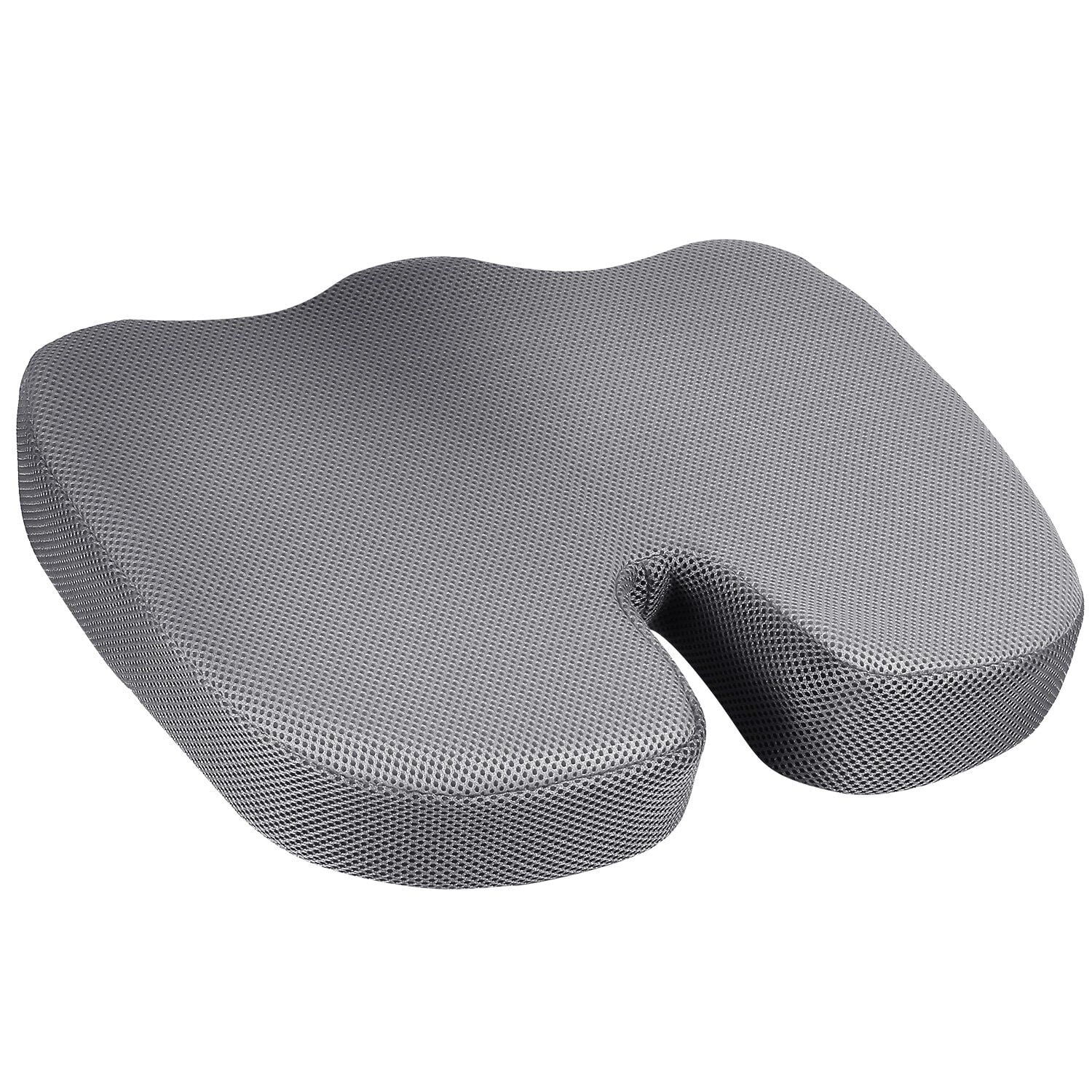 Orthopedic Memory Foam Seat Cushion for Back, Tailbone and Sciatica ...
