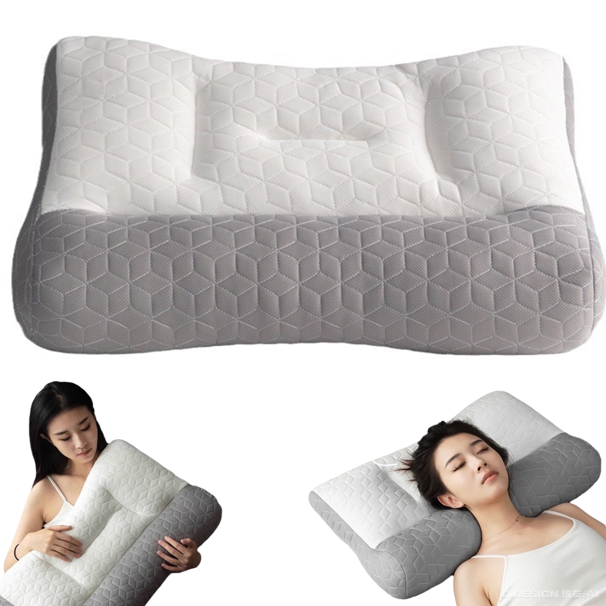 Orthopedic Neck Support Pillow - Premium 2025 Down Fill, Ergonomic ...