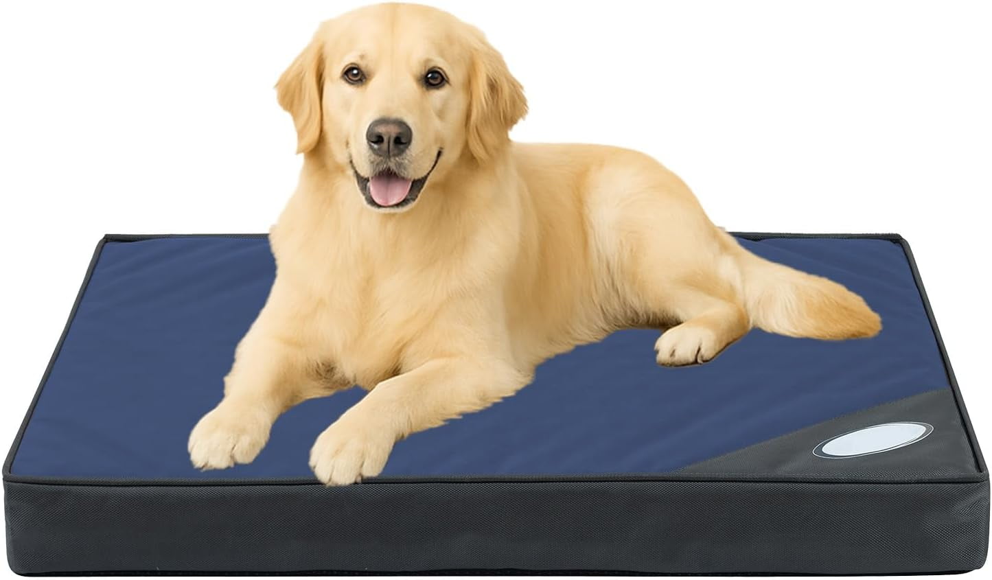 Orthopedic Outdoor Waterproof Dog Beds for Medium Dogs, Washable Crate ...