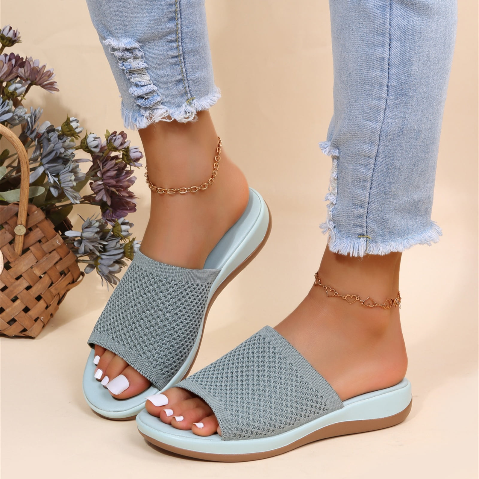 Orthopedic Sandals For Women Arch Support Recovery Flip Flops Pillow ...
