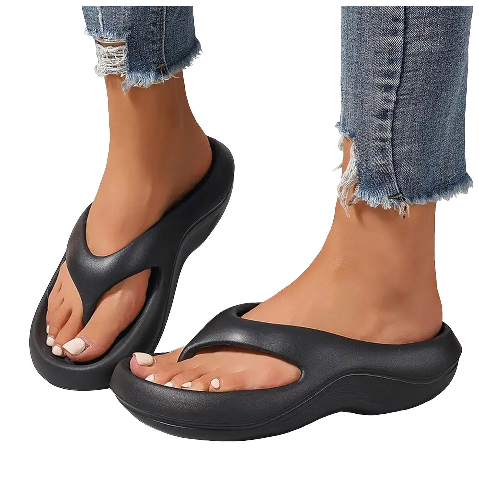 Orthopedic Sandals for Women Arch Support Flip Flops Plantar Fasciitis ...