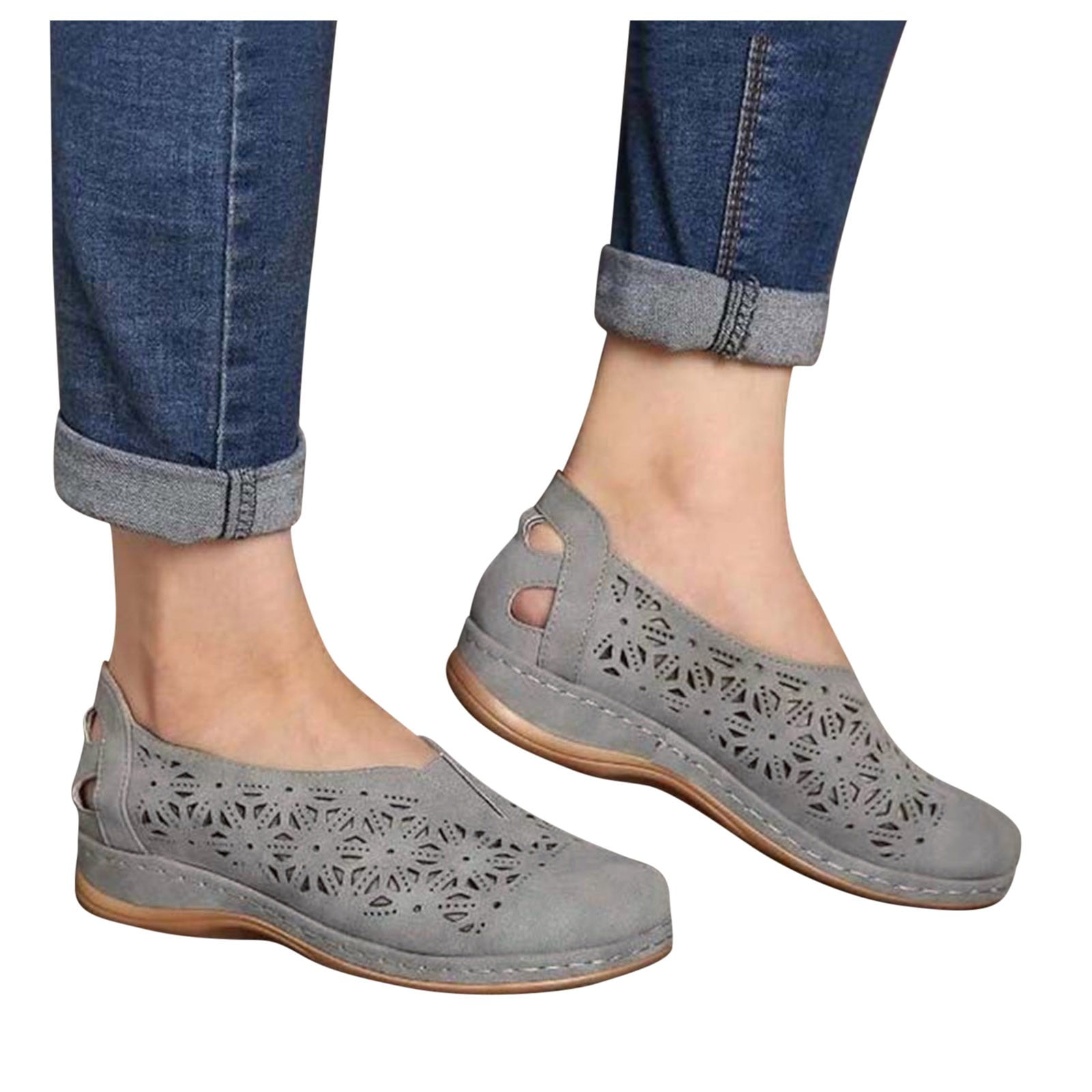 Orthopedic Sandals for Women Wedge Shoes with Comfortable Arch Support ...