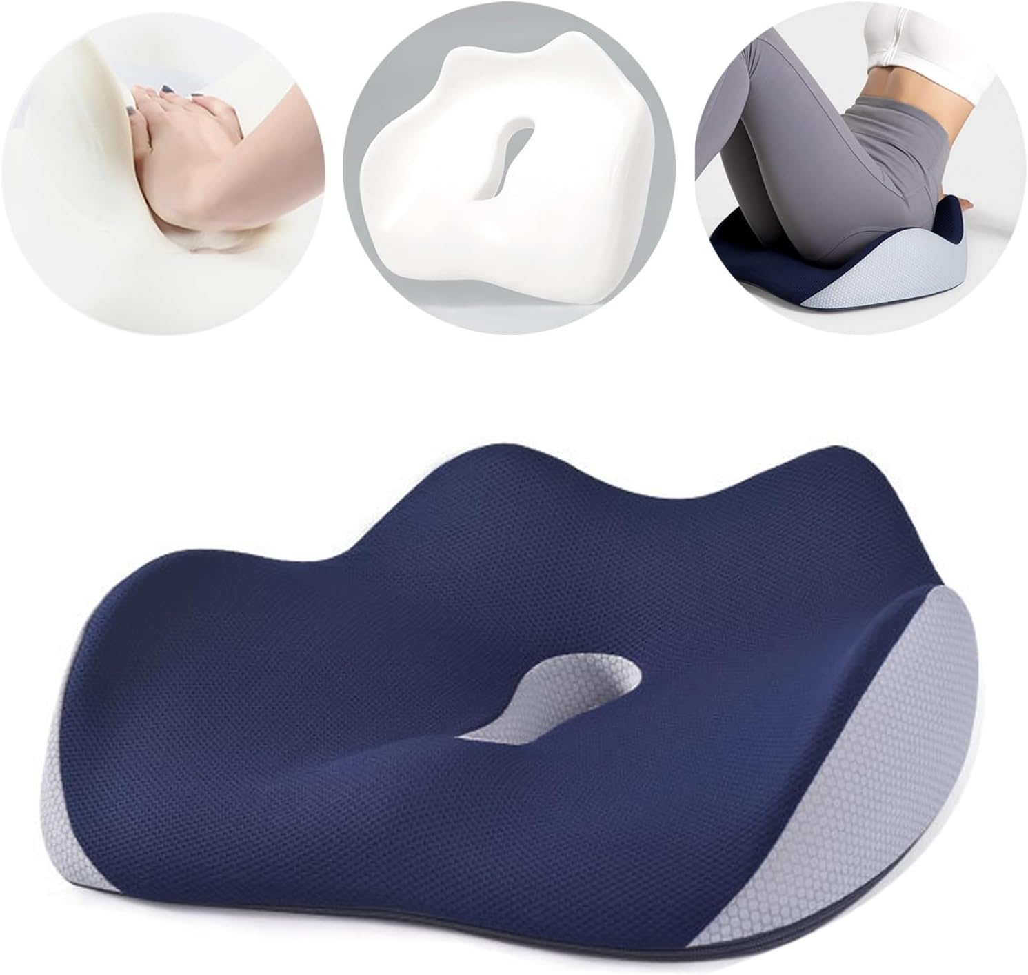 Better Homes & Gardens 17.5” x 14.75” Memory Foam Chair Cushion, Brown ...