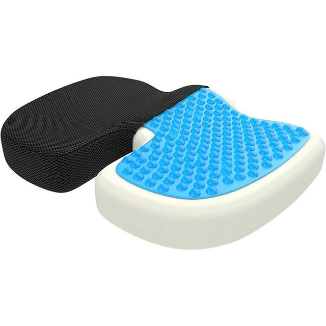 Orthopedic Seat Cushion for Spine Alignment, Ergonomic Memory Foam and ...