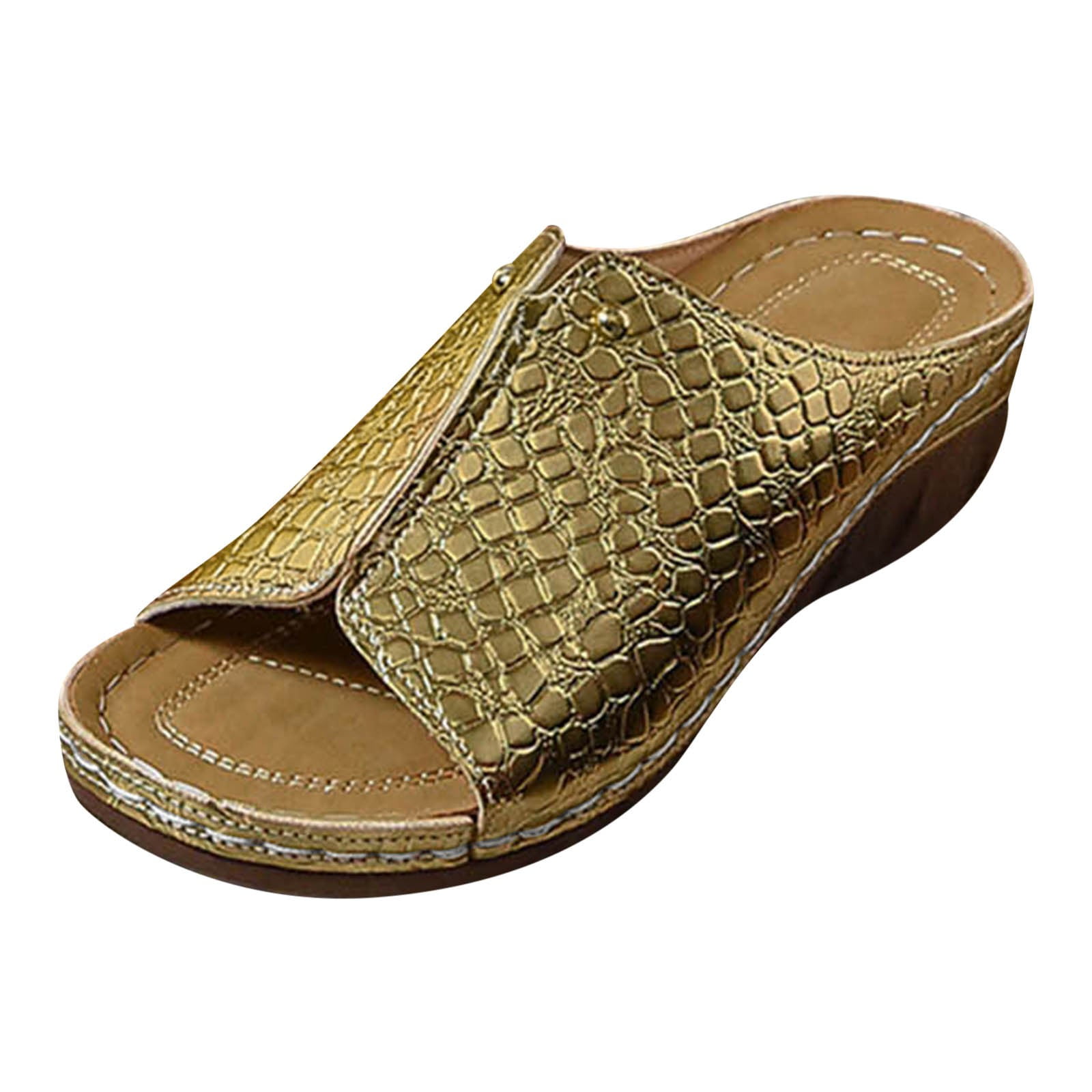 Orthopedic Shoes Comfy Slider T Open Toe Summer Support Slip on Flip ...