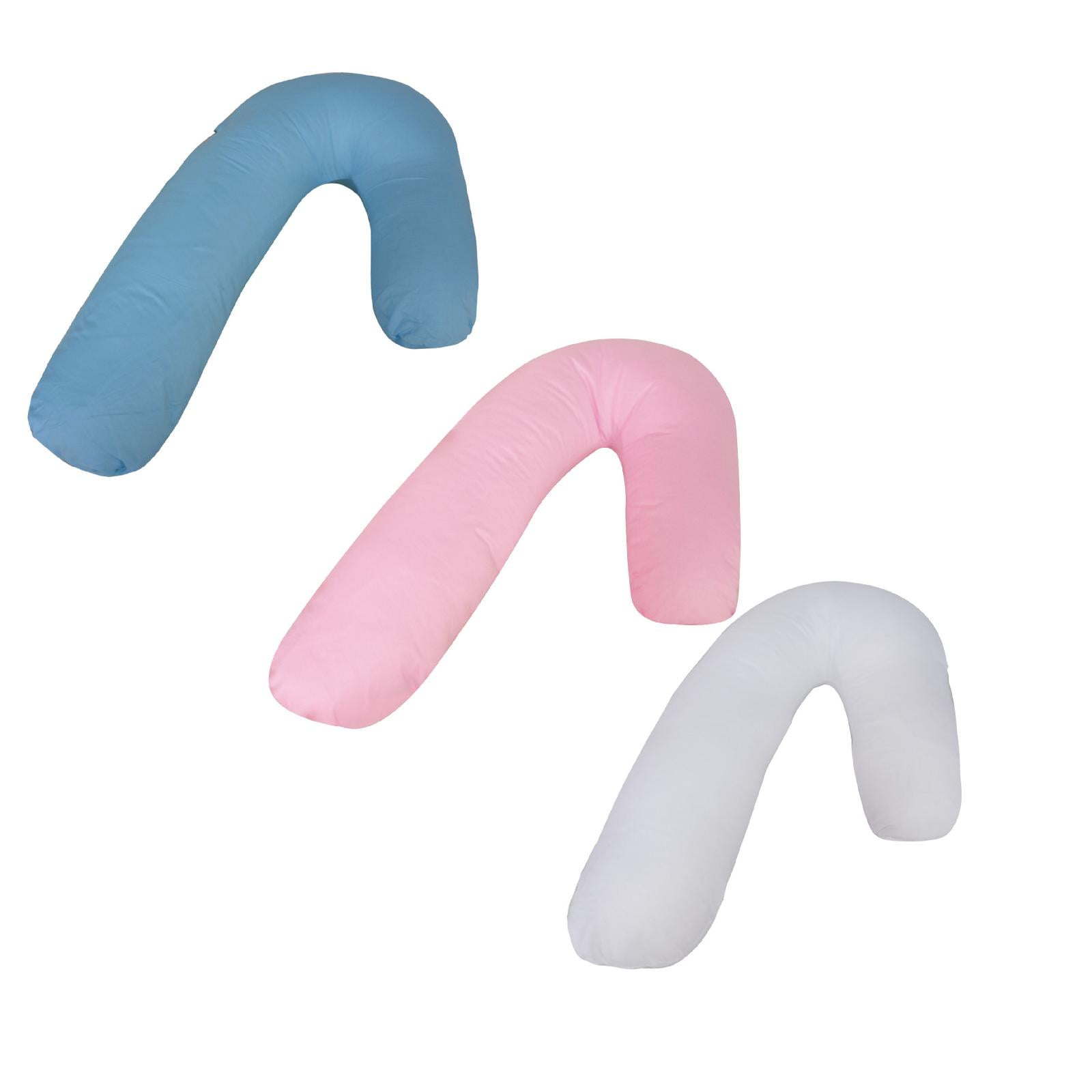 Orthopedic V Shaped Pillow Polyester for Pregnancy Back Neck Sleep ...