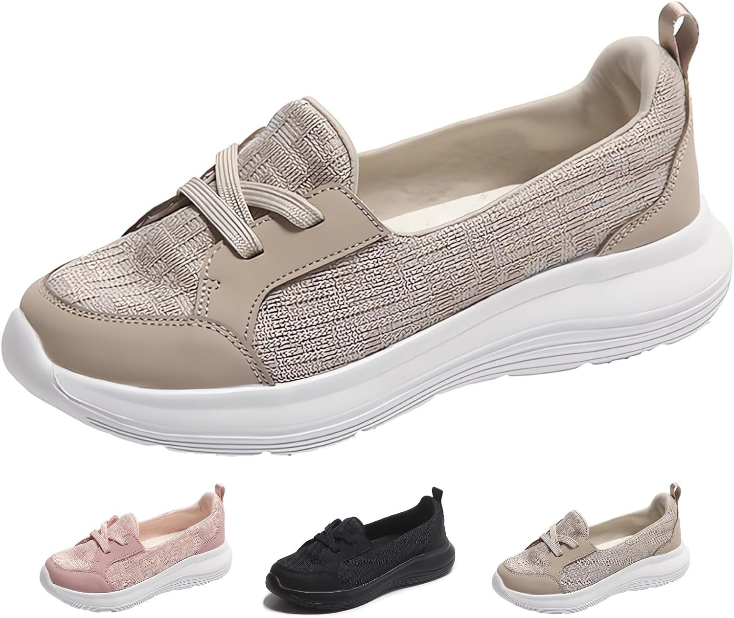 Orthopedic Women’s Breathable Slip on Arch Support Shoes on The Go ...