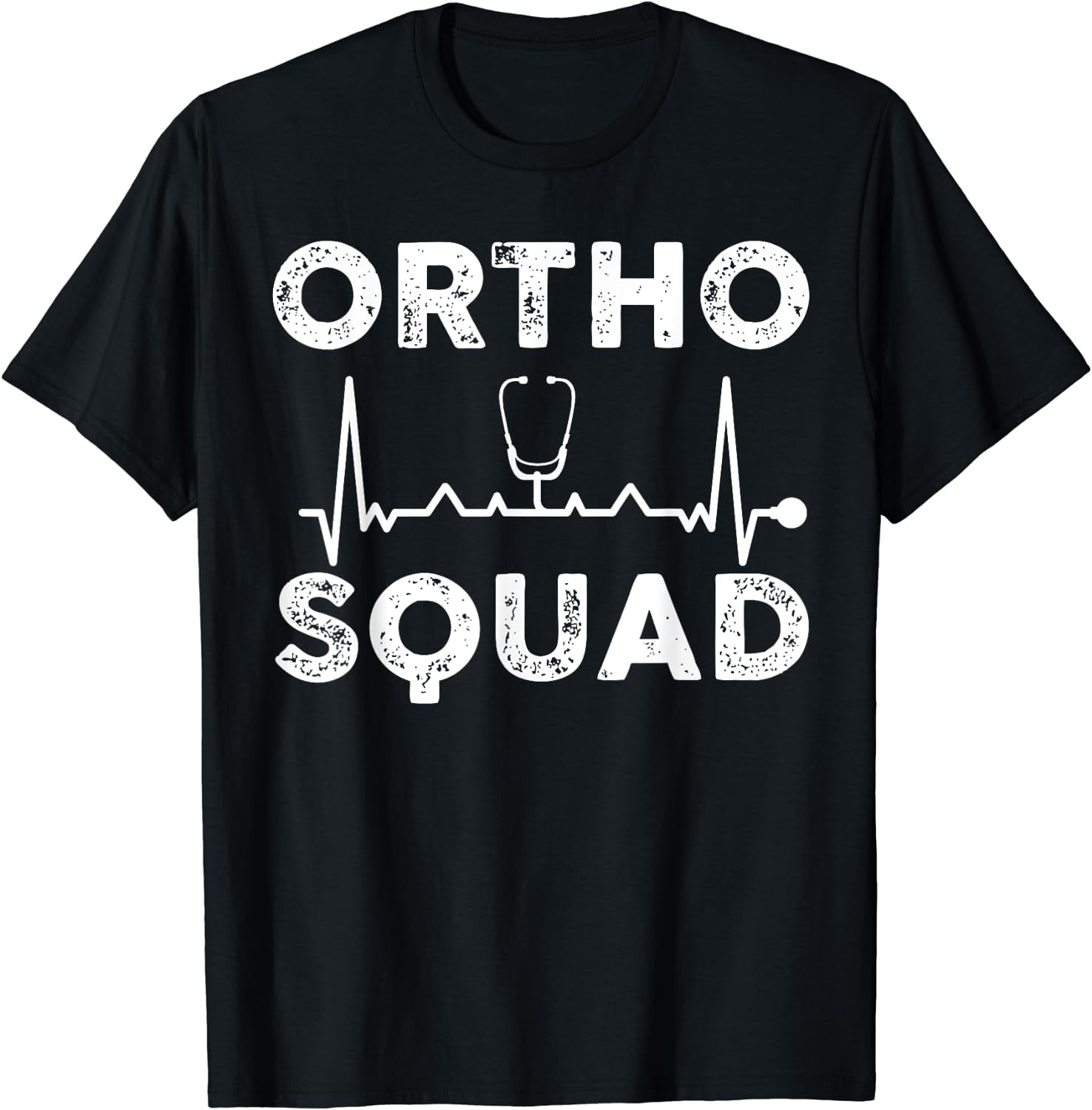 Orthopedist | Orthopedic Surgery | Ortho Squad EKG Heartbeat T-Shirt ...
