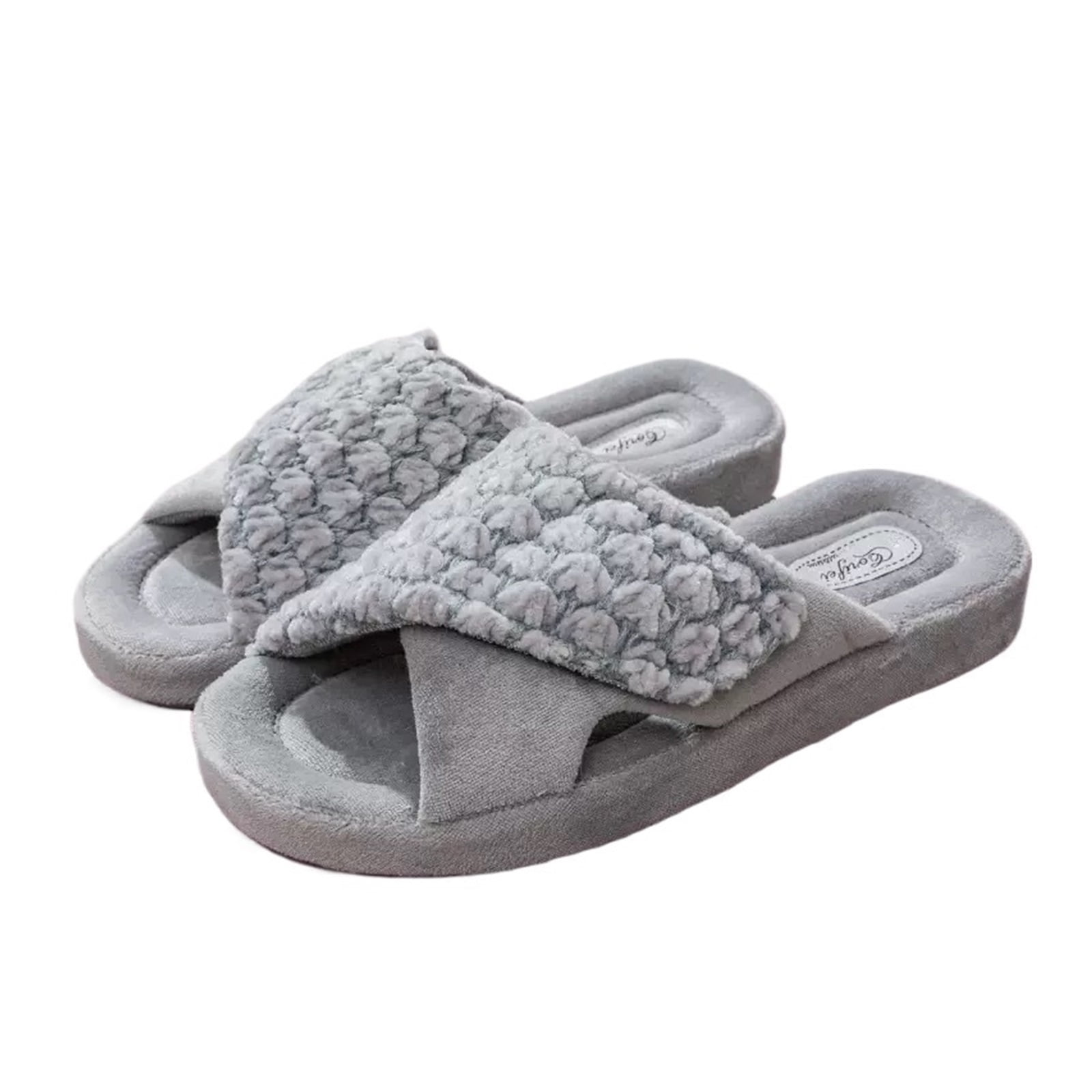 Orthotic Women Slippers with Arch Support Fuzzy Orthopedic Ladies ...