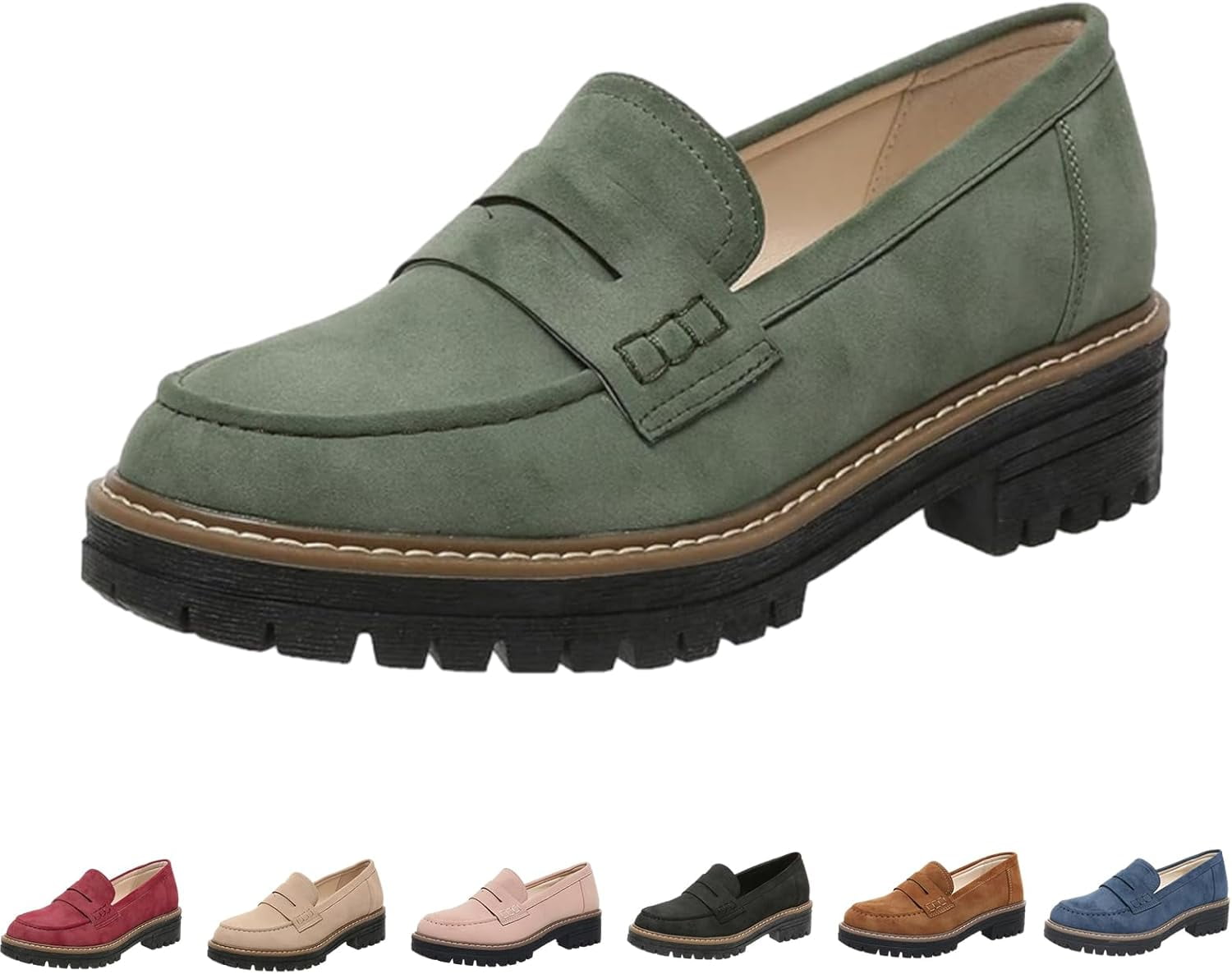 Orthoture Orthopedic Platform Loafers, Womens Loafers Comfortable, Lug ...