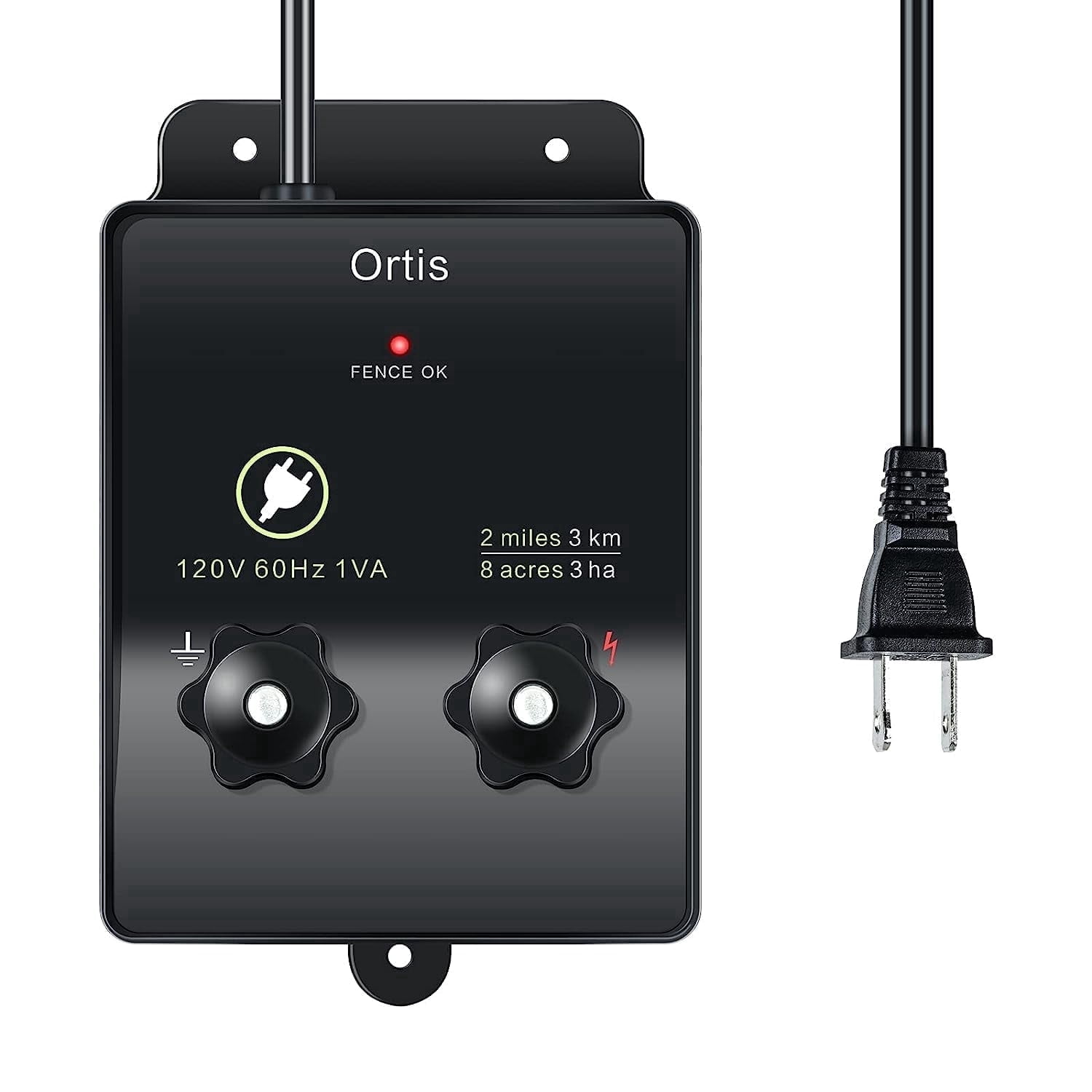 Ortis 2 Mile Electric Fence Energizer Joule Controller - Walmart.com