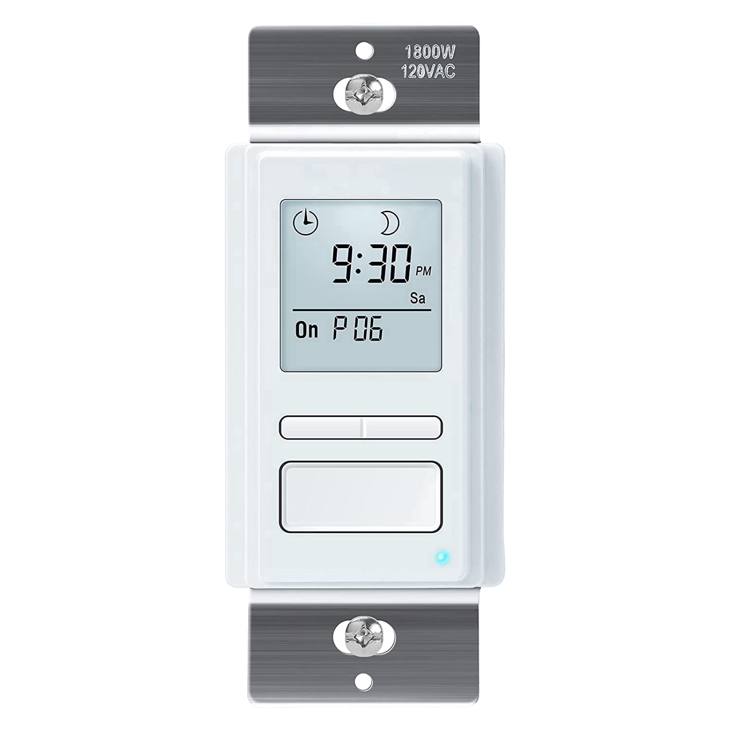 Ortis 7-Day Programmable In-Wall Timer Switch, Sunrise/Sunset & Random ...