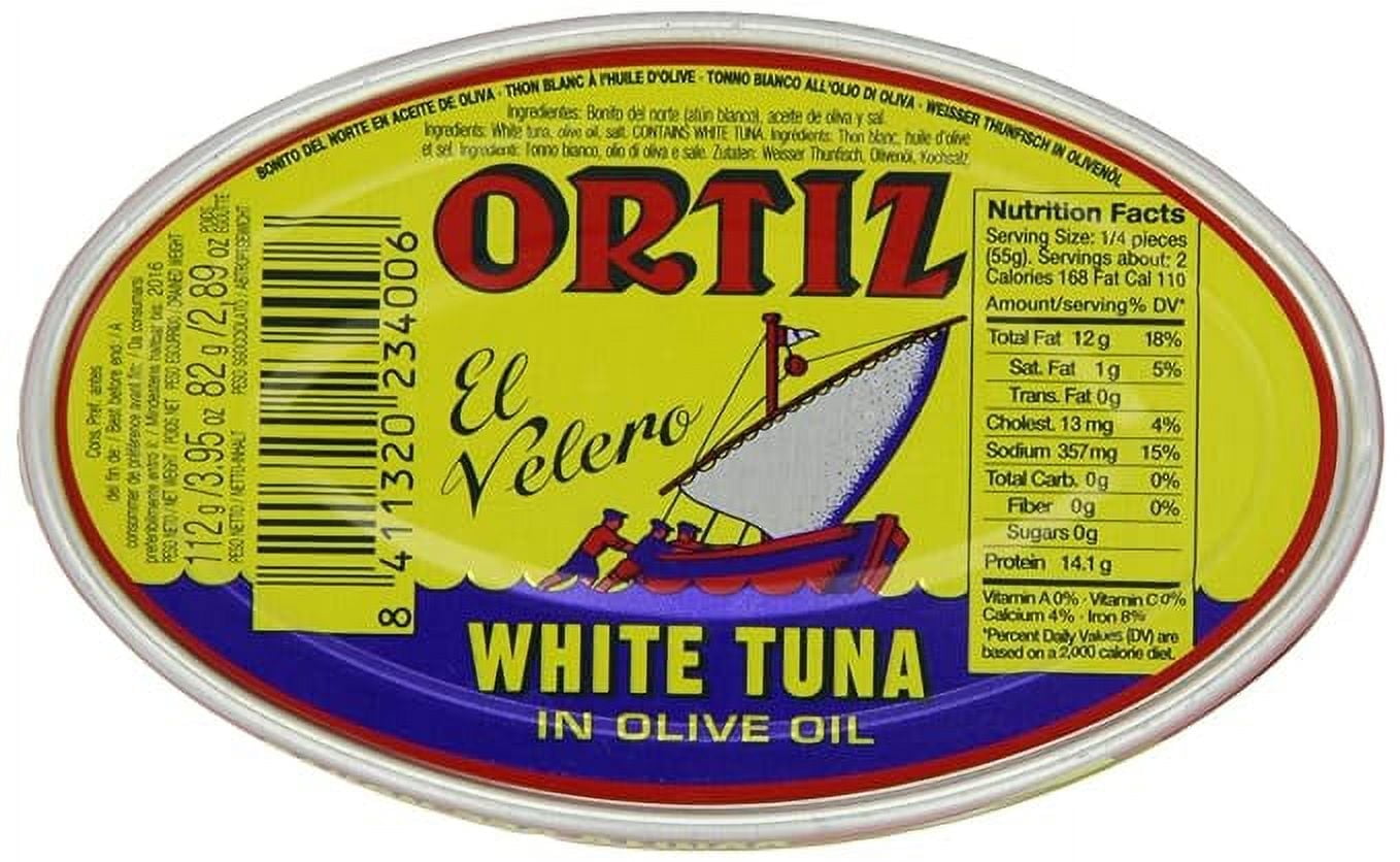 Grateful5 LLC Ortiz Bonito Del Norte White Tuna in Olive Oil 3.95 Oz ...