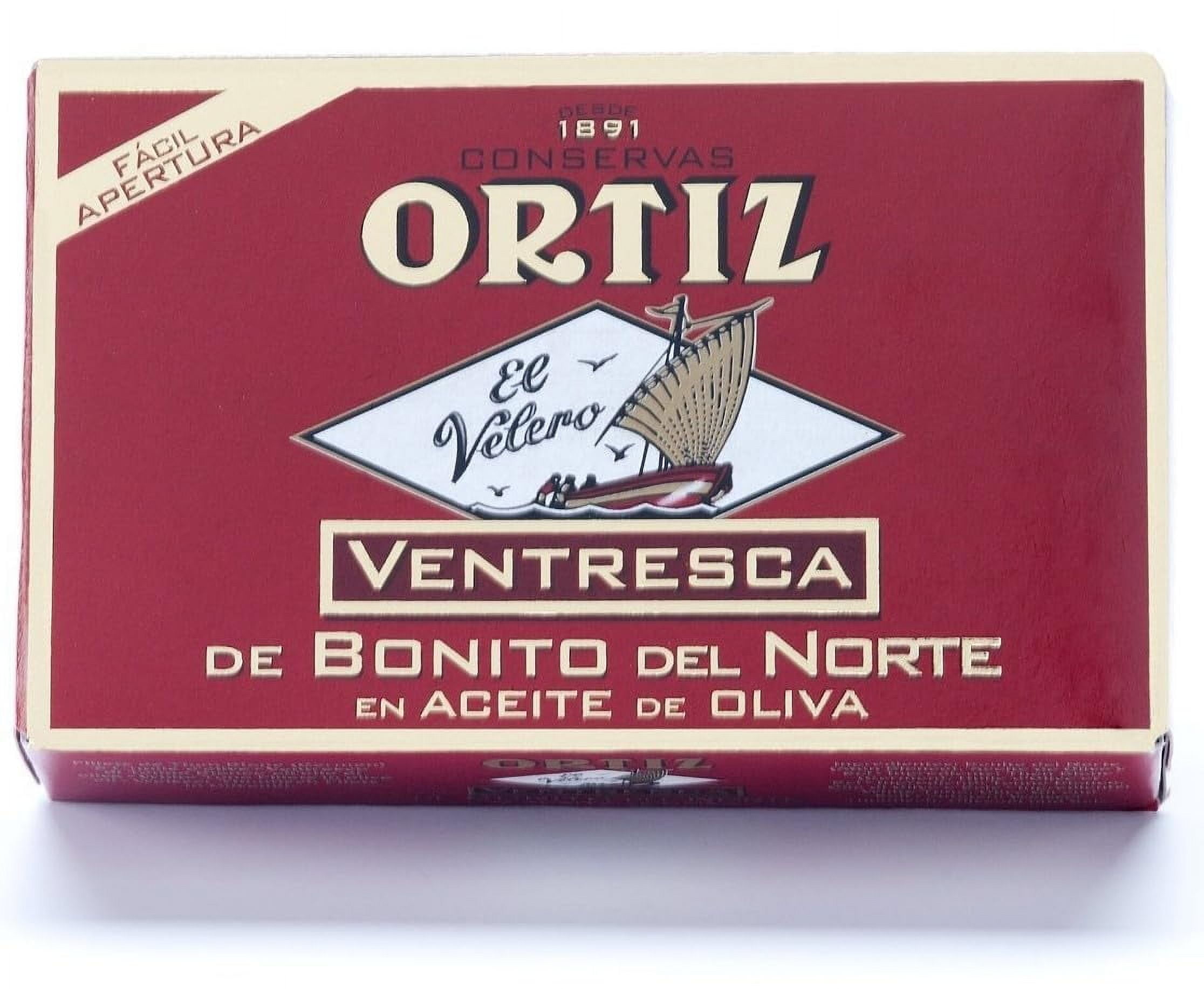 Ortiz Ventresca White Tuna Belly in Olive Oil, Tender Buttery Fillets with Exquisite Flavor ...