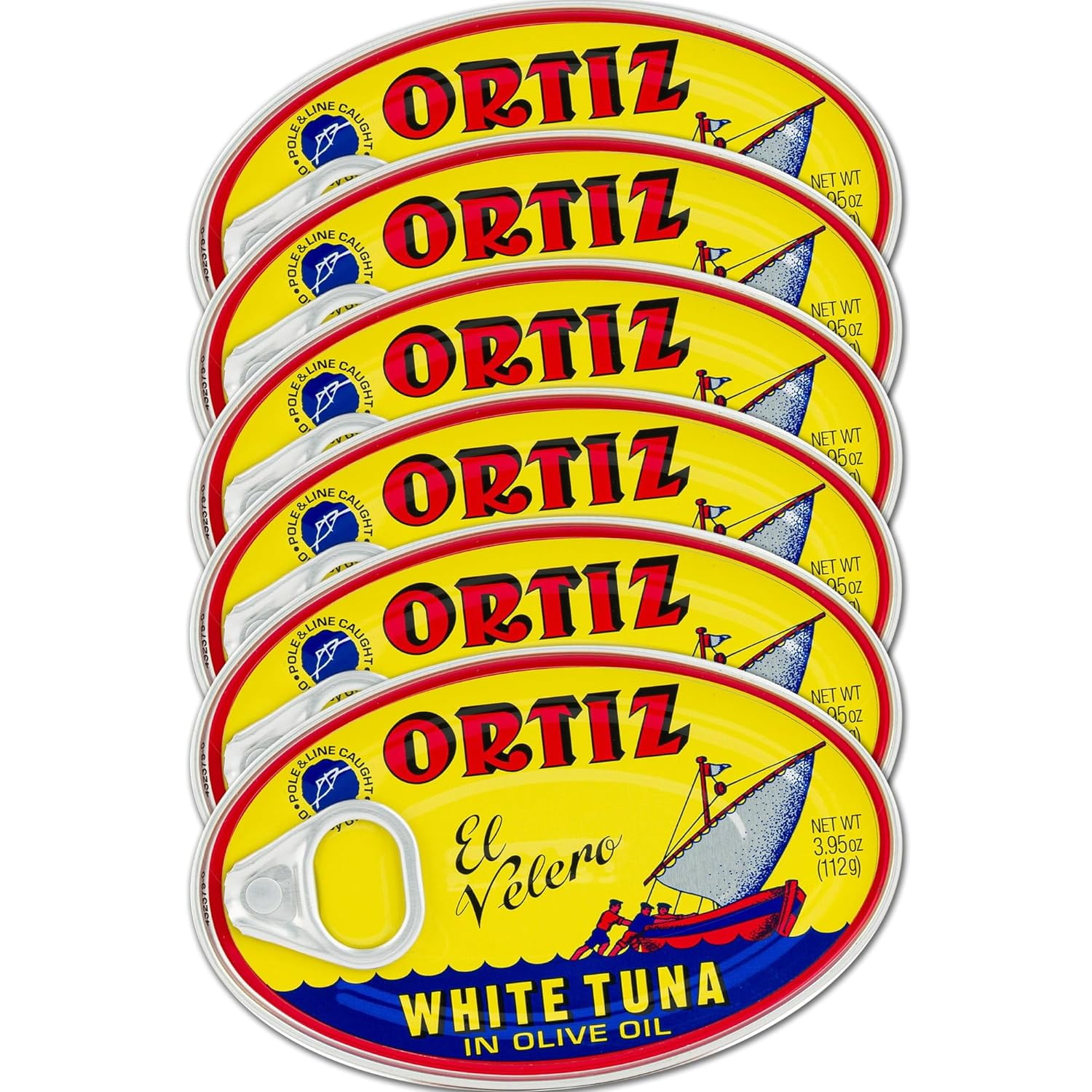 Ortiz White Tuna in Olive Oil, 3.95oz, 6 Pack - Walmart.com