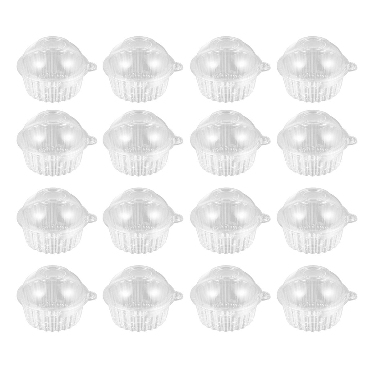 SWETRACE White Plastic Cake Boxes with Domed Lid for Protecting Icing ...