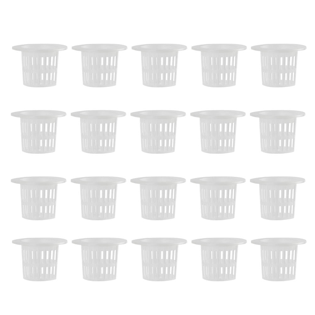 100pcs Plastic Net Cup Plant Cups Nursery Cup Soilless for Garden ...