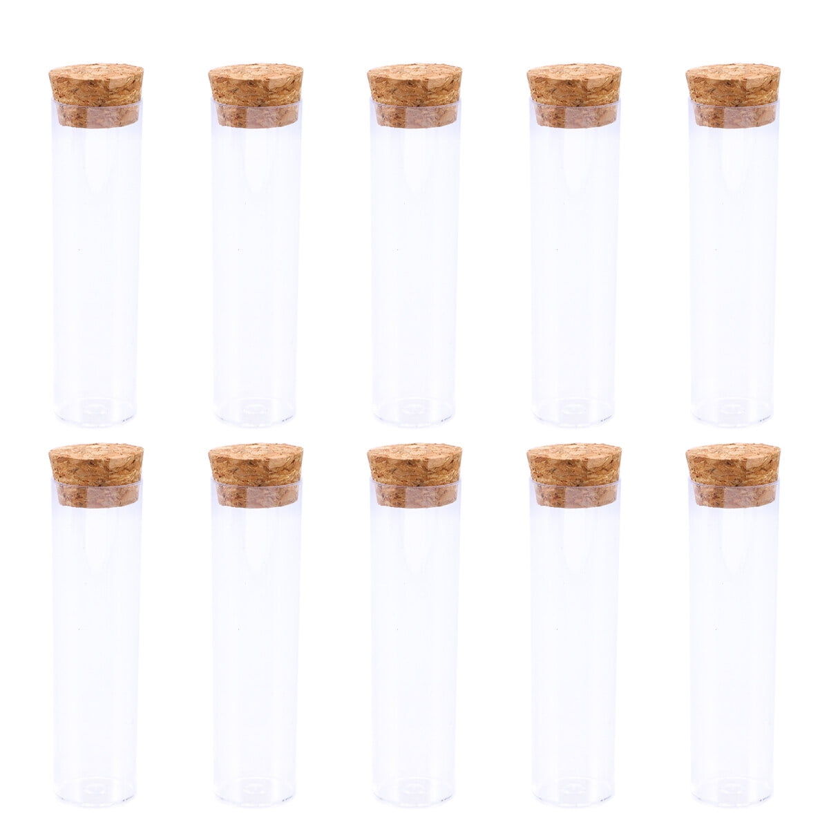 Ortofally 10PCS test tubes small with caps glass hydrometer tube powder ...