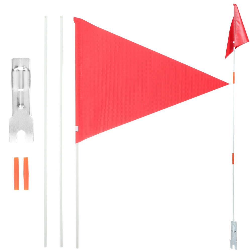 Ortofally 2 Sets of Rear Bike Safety Flag Bike Advertising Flag Cycling ...