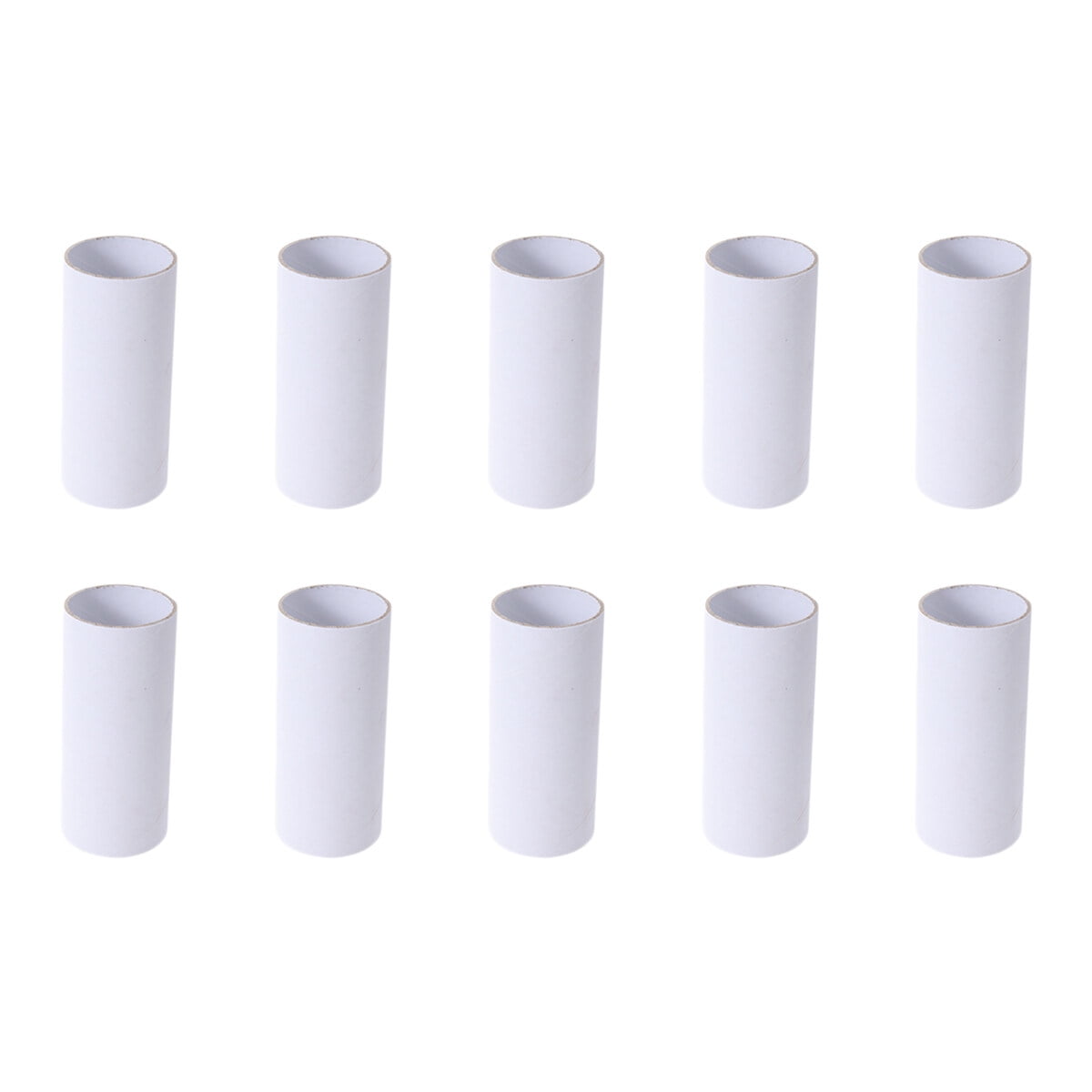 Ortofally 20PCS DIY Cardboard Tubes Craft Coloring Decorating White ...