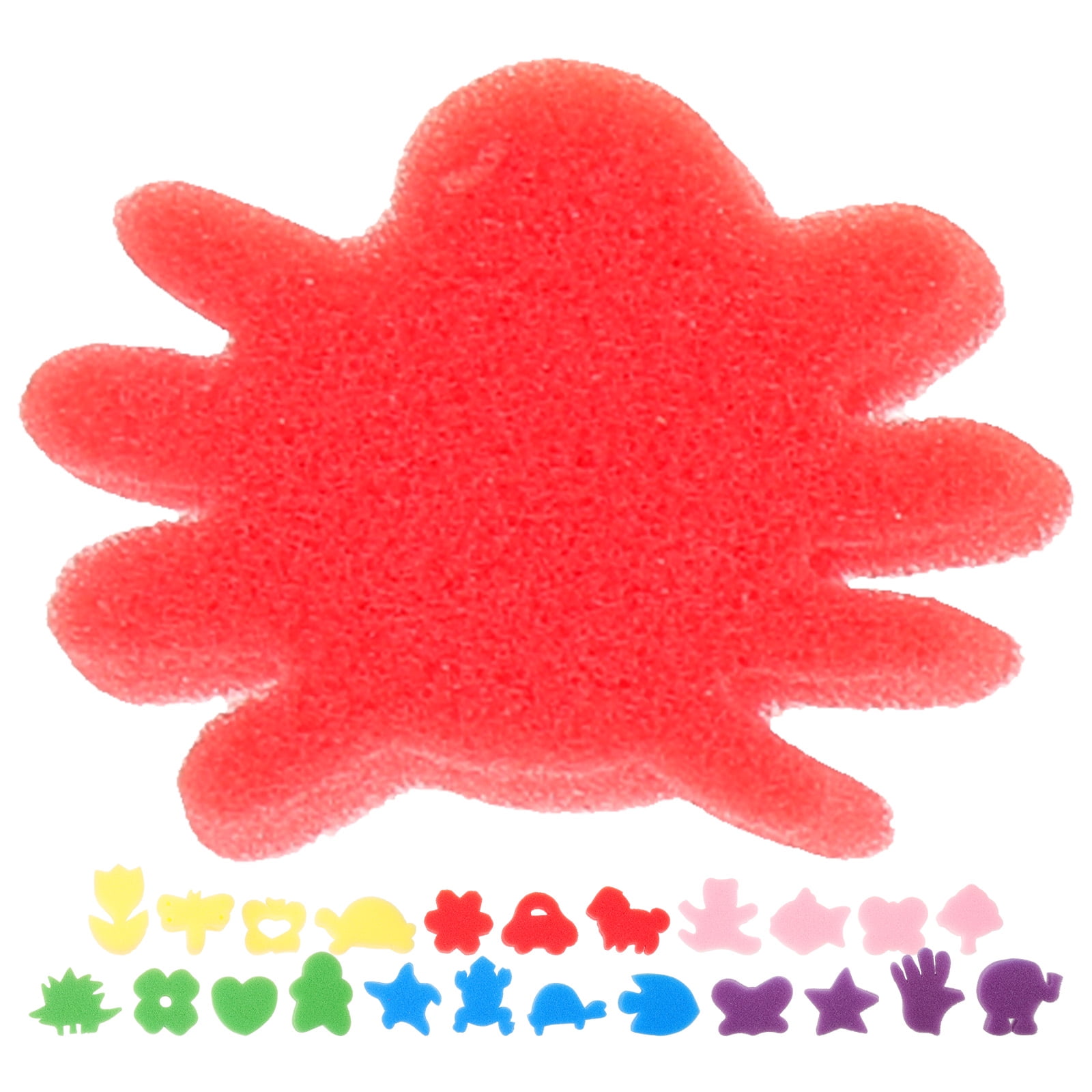 Ortofally 24Pcs Painting Sponge Colorful Shape Sponge Brush Graffiti ...
