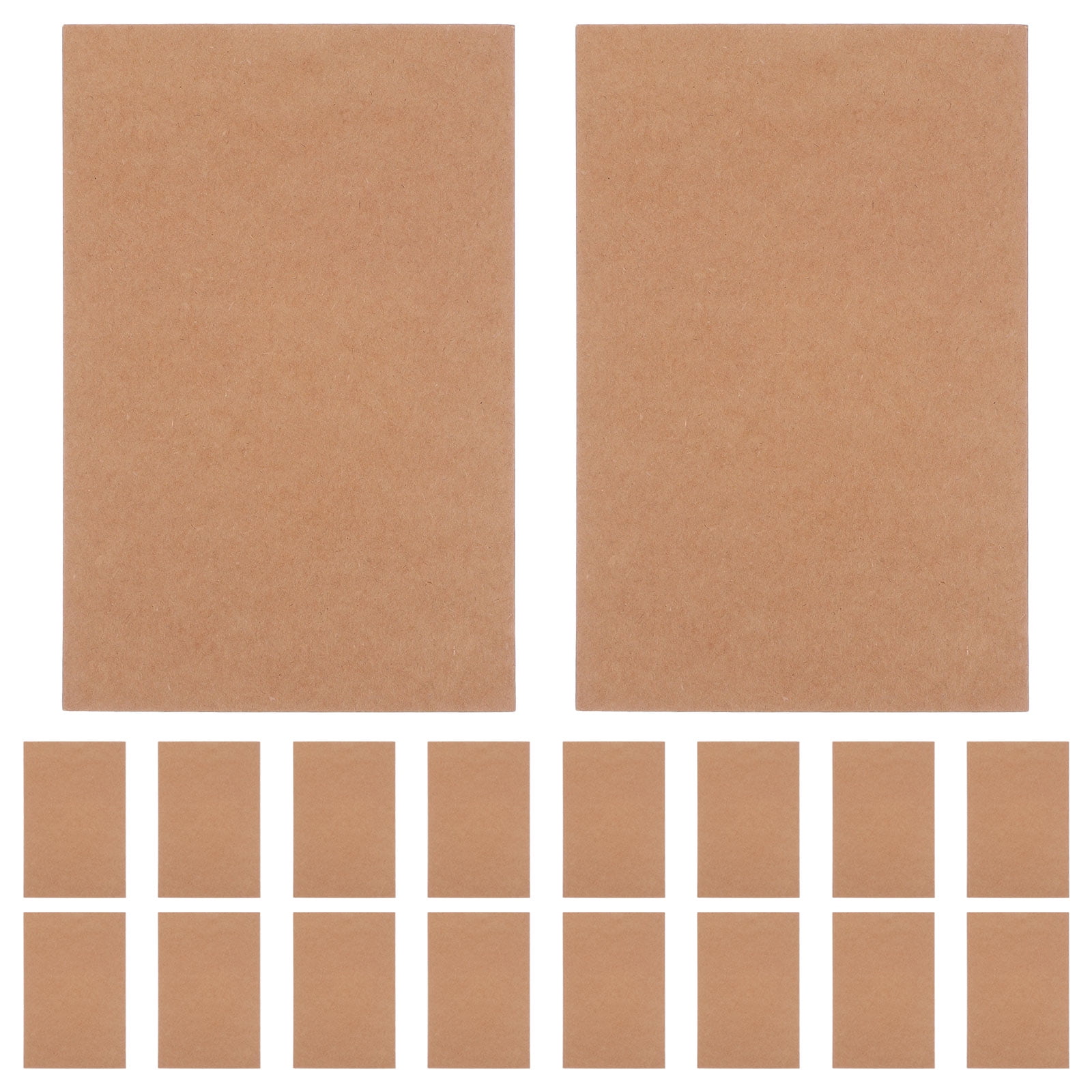 Ortofally A6 Blank Craft 100pcs, Brown Vintage Greeting Message Kraft ...