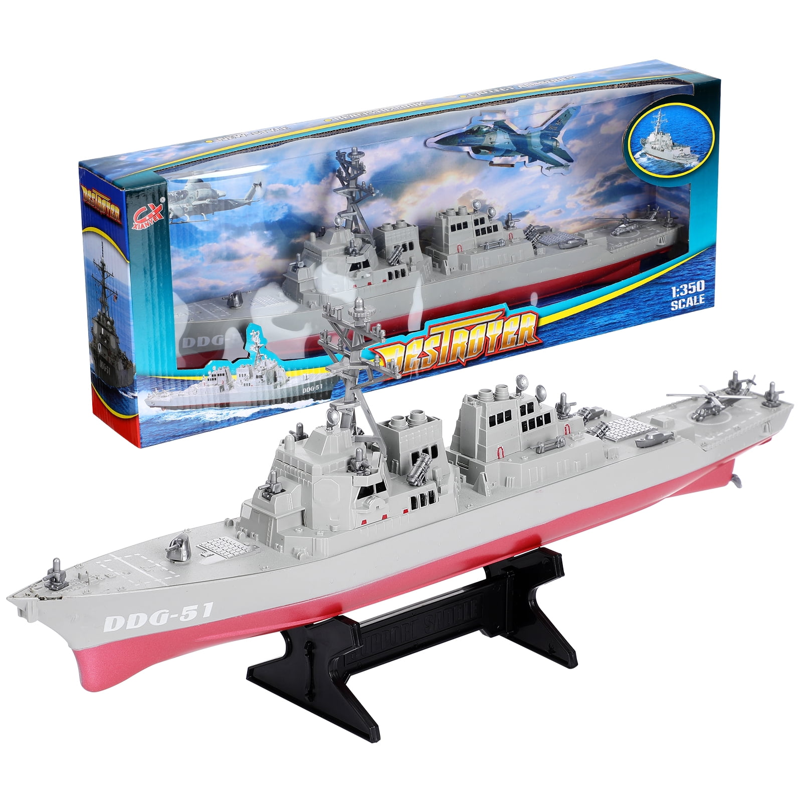 Ortofally Ship Toy Battleship Model Adornment Boys Toy Room Decoration ...