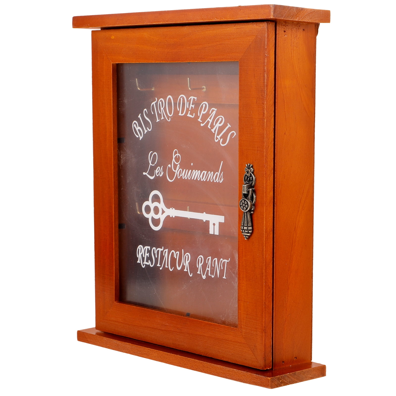Ortofally Key Storage Cabinet Wall Mounted Key Box with Panel Door ...