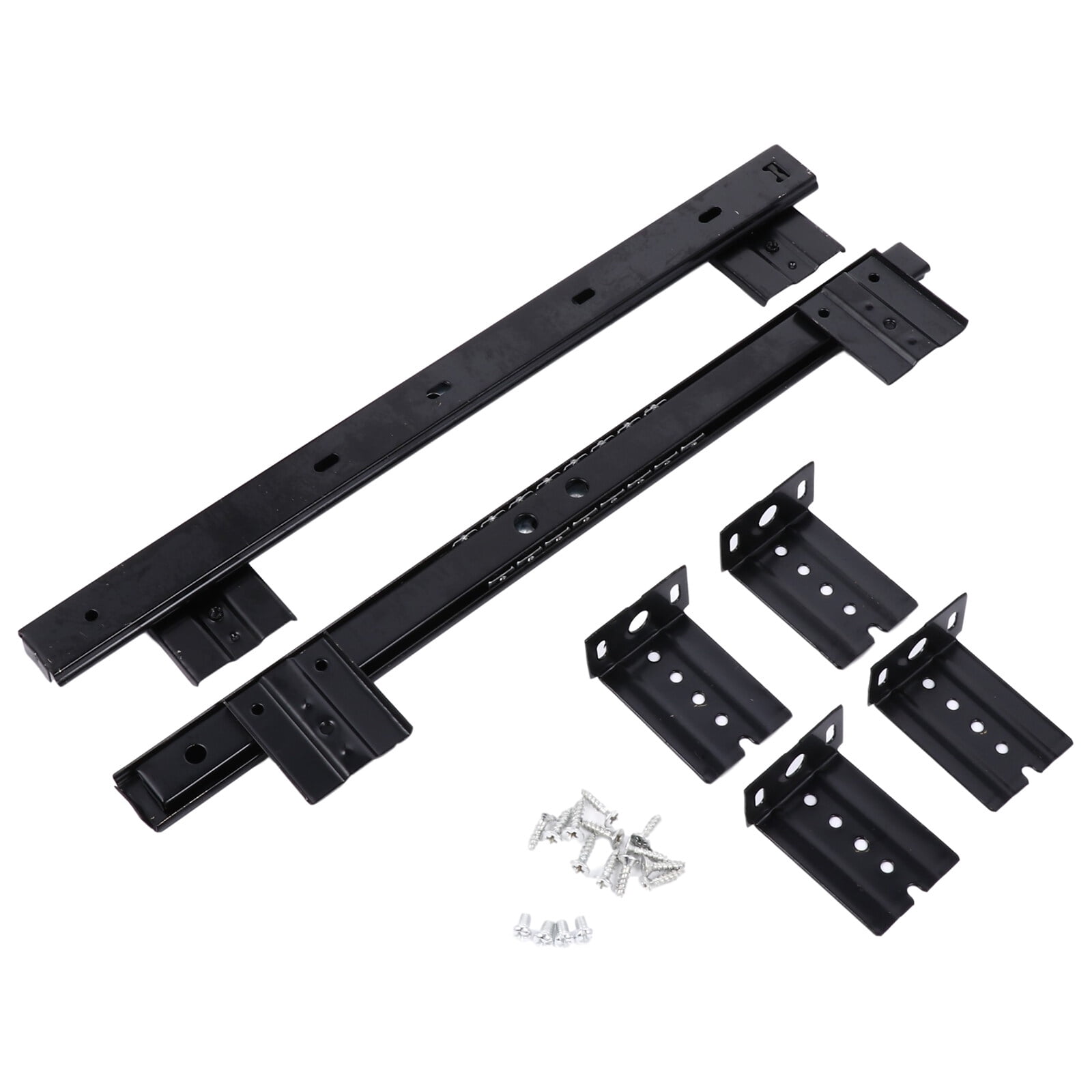 Ortofally Keyboard drawer rail Desk Tray Slide Rail Track Bearing ...