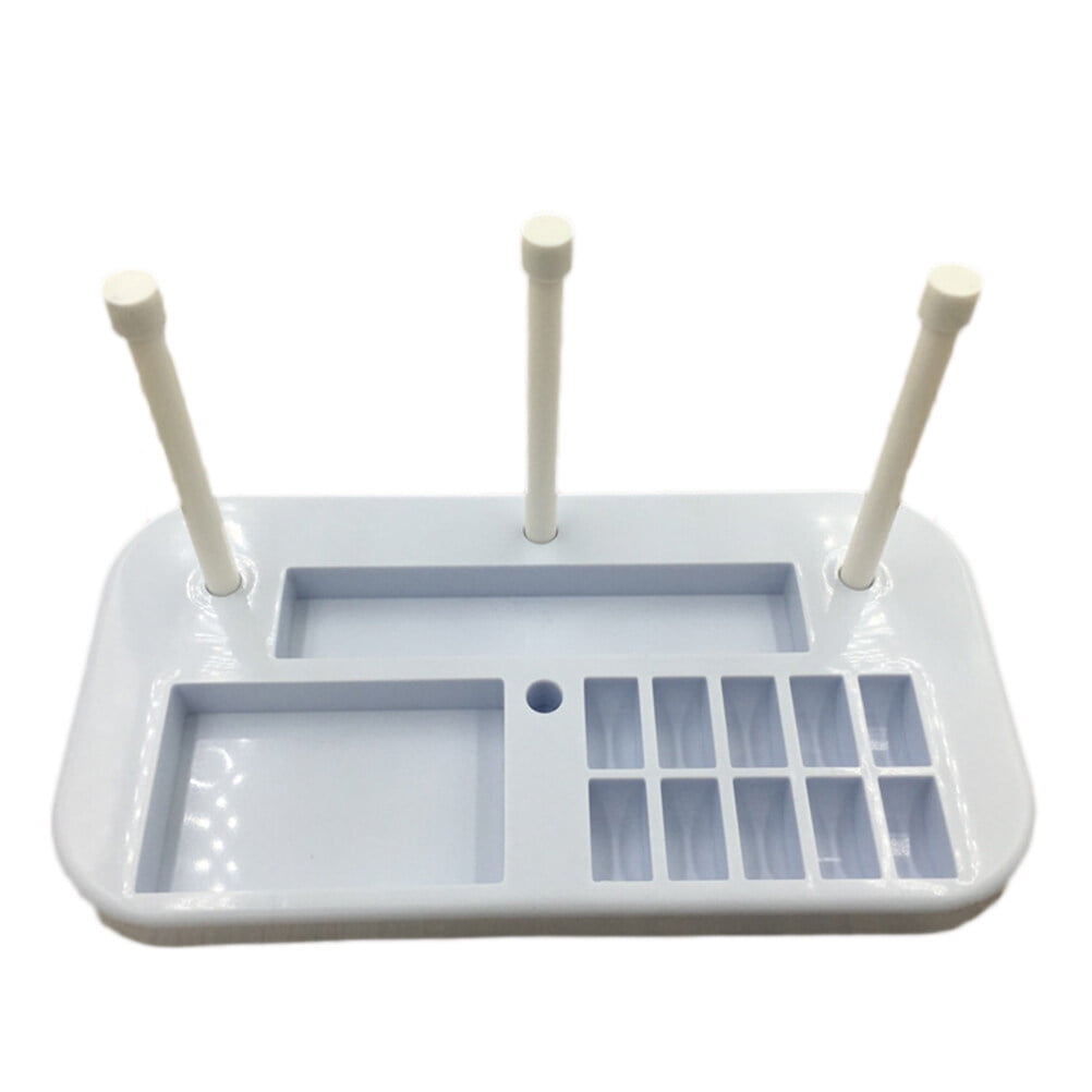 Durable Plastic Thread Stand for Sewing Storage Holds 3 Spools Blue ...